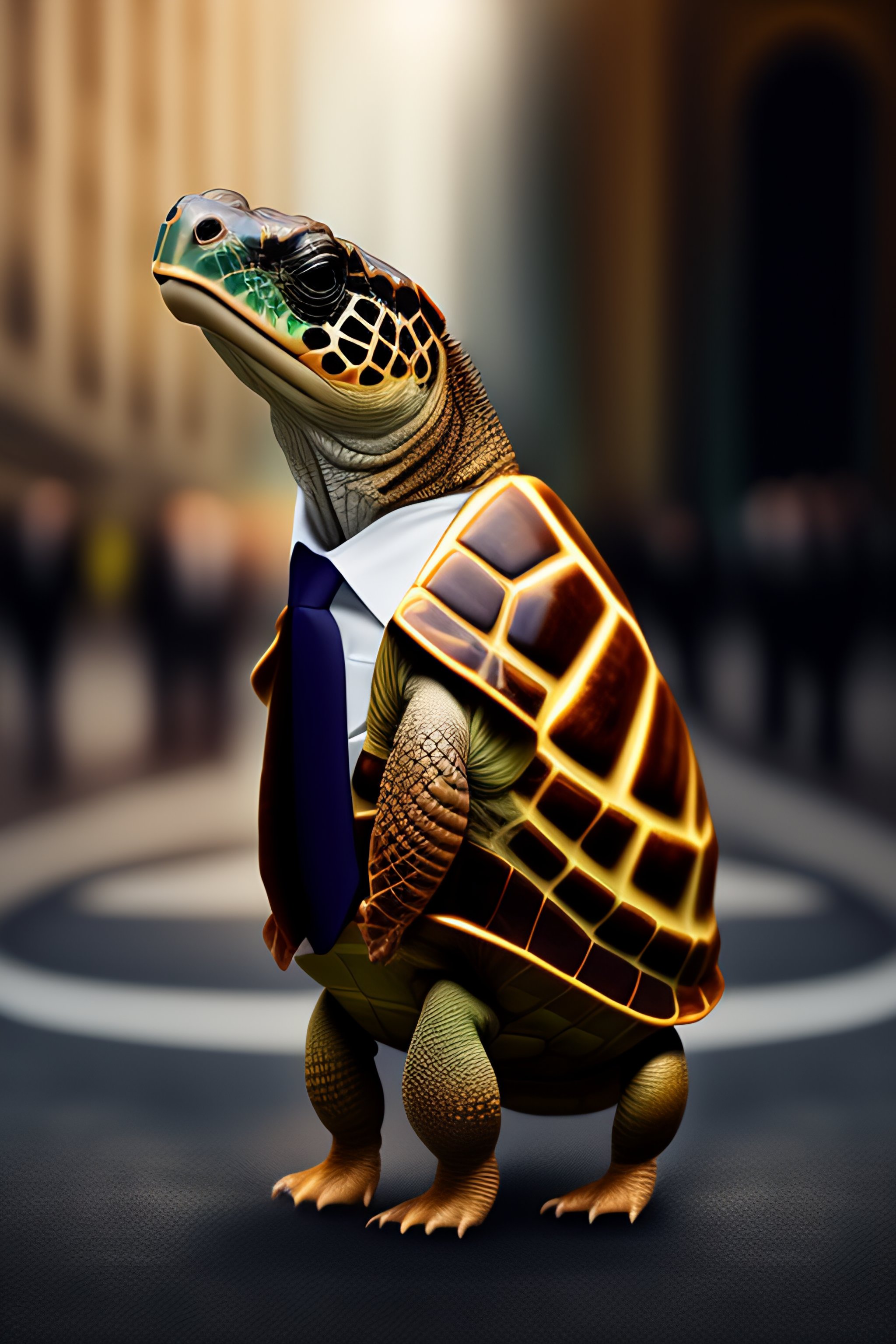 Lexica - Humanoid tortoise in a suit