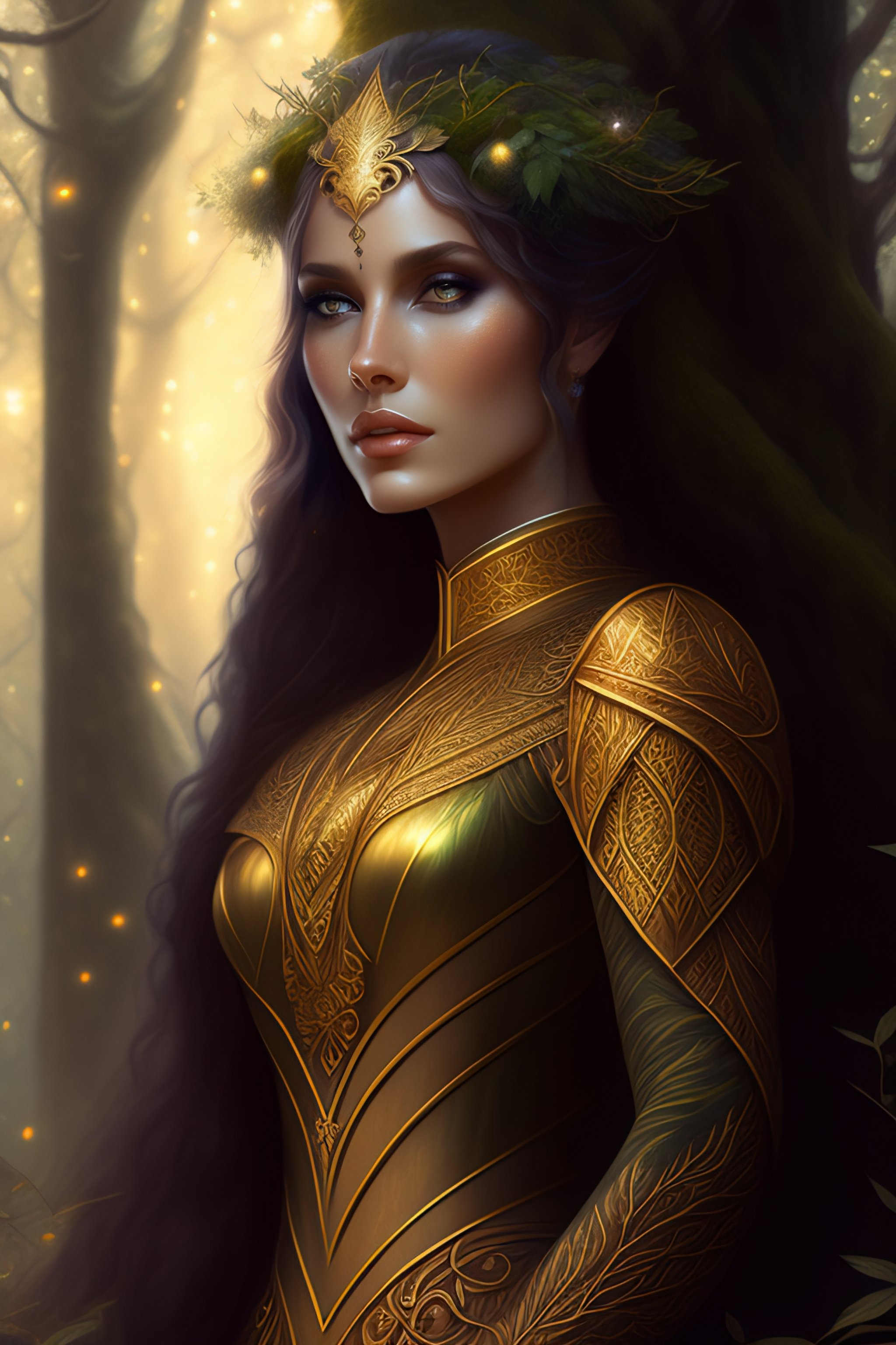 Lexica - Symmetry portrait of moss king of ent of fangorn forest, glam ...