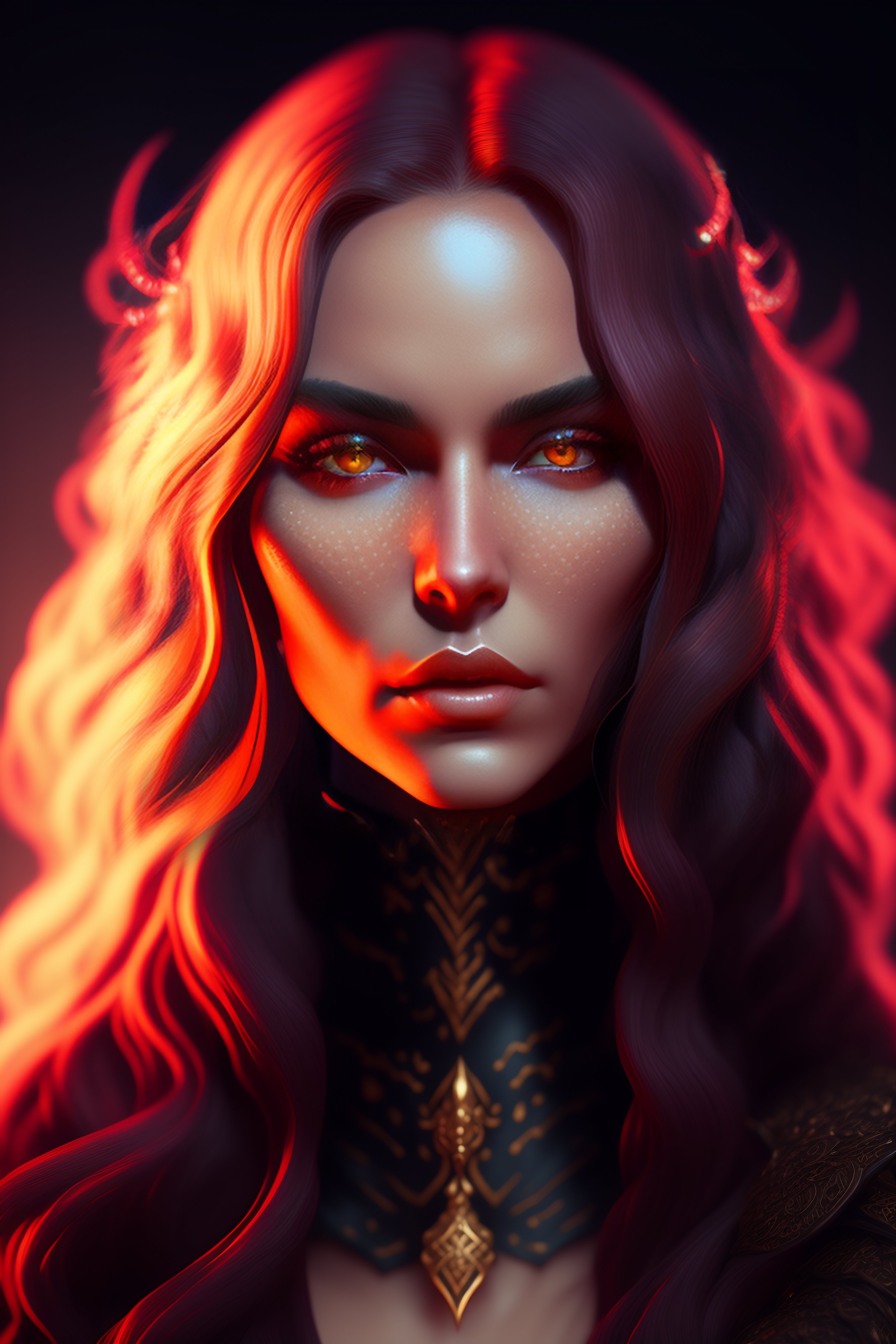 Lexica - Demon wizard girl. Concept art portrait of Casey Weldon, Olga ...