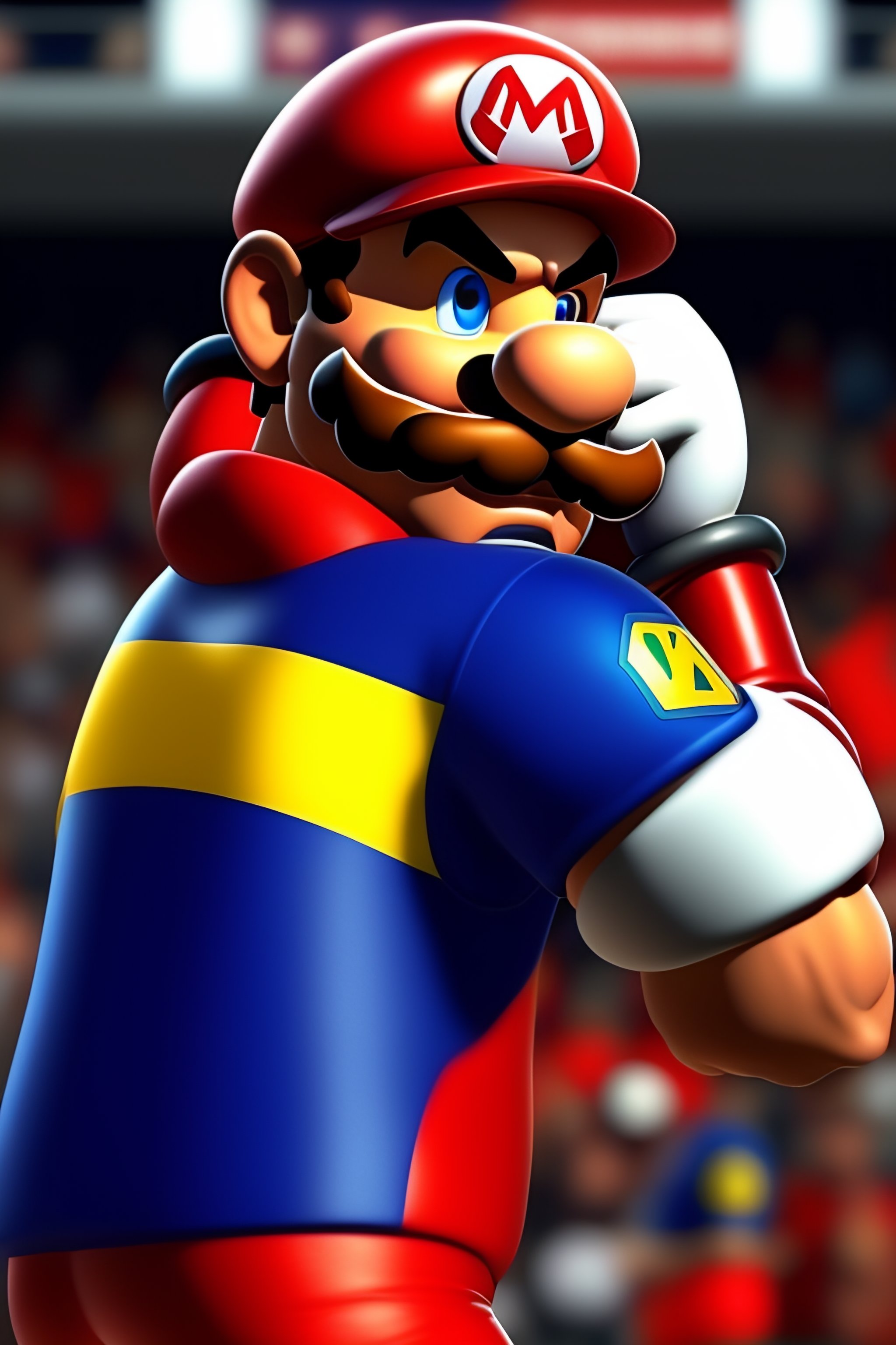 Lexica - John cena as a mario character in mario 64