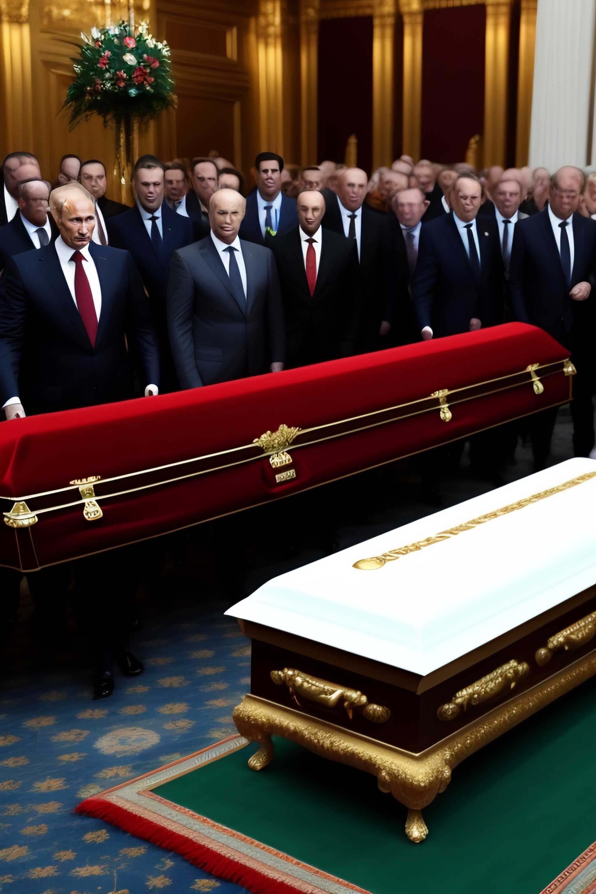 Lexica - Picture of Vladimir Putin's funeral.