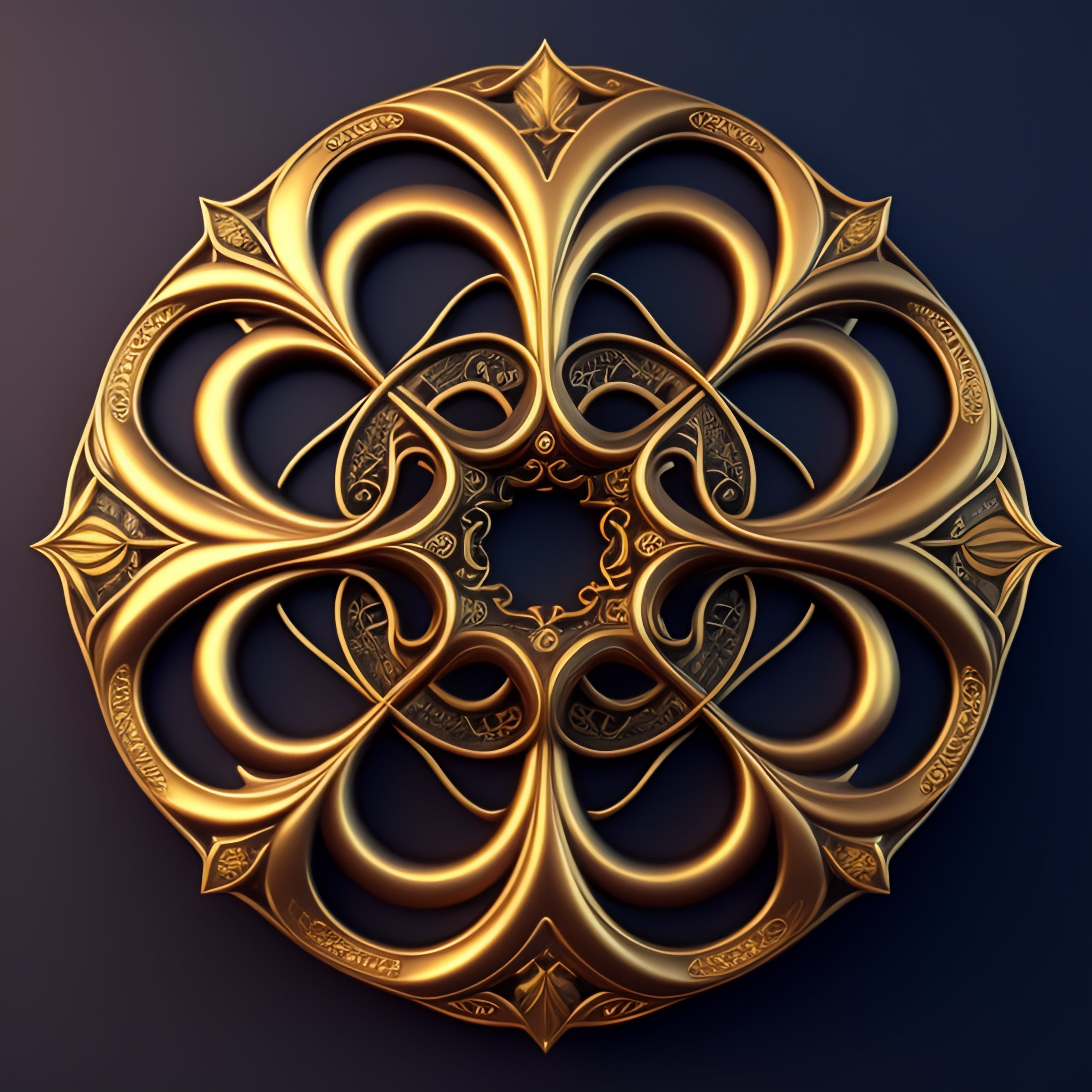 Lexica - An intricate art nouveau edges frame, with golden intertwined edges and crown black ...