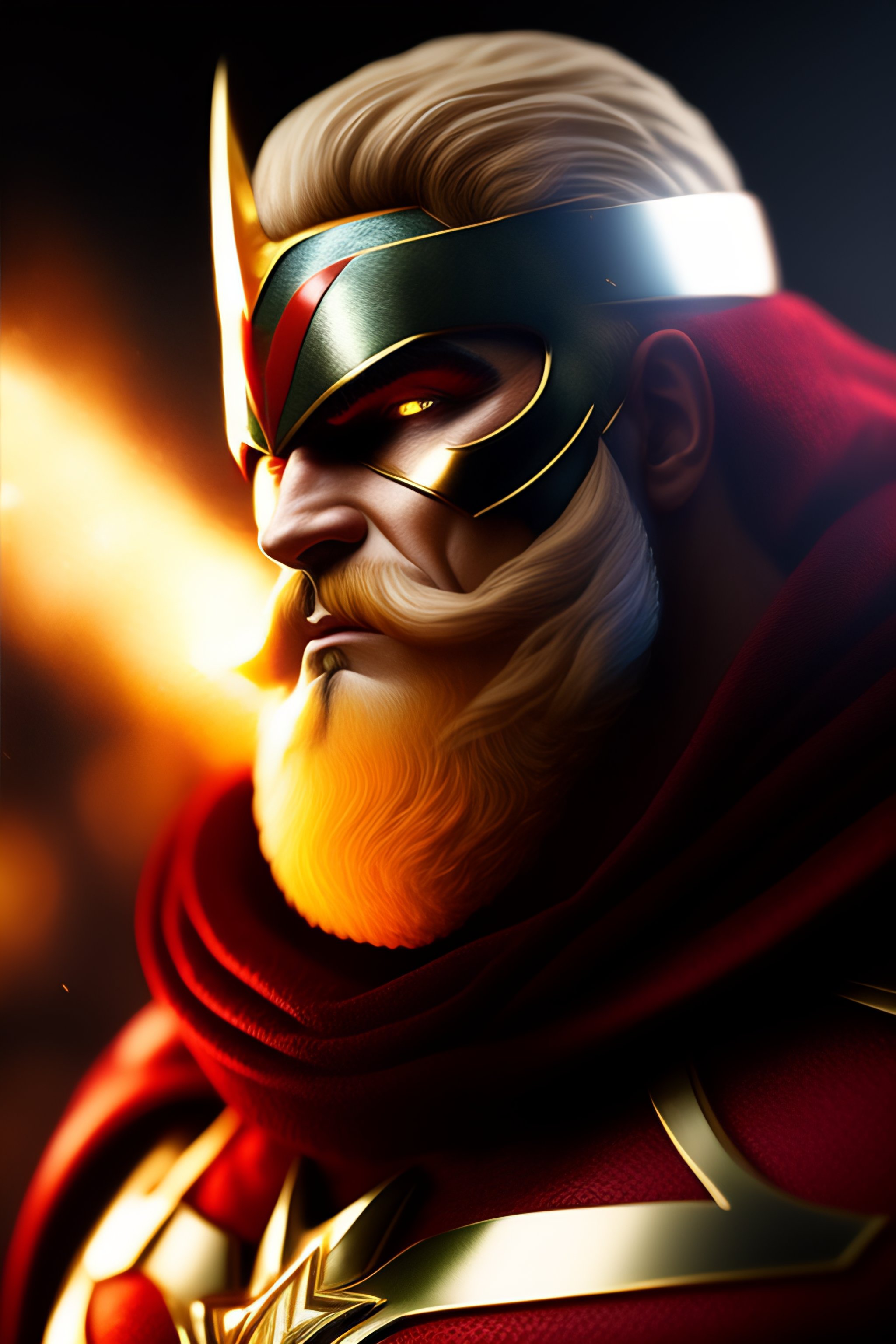 Lexica - Warrior, superhero santa, strong fearless fantasy 4k