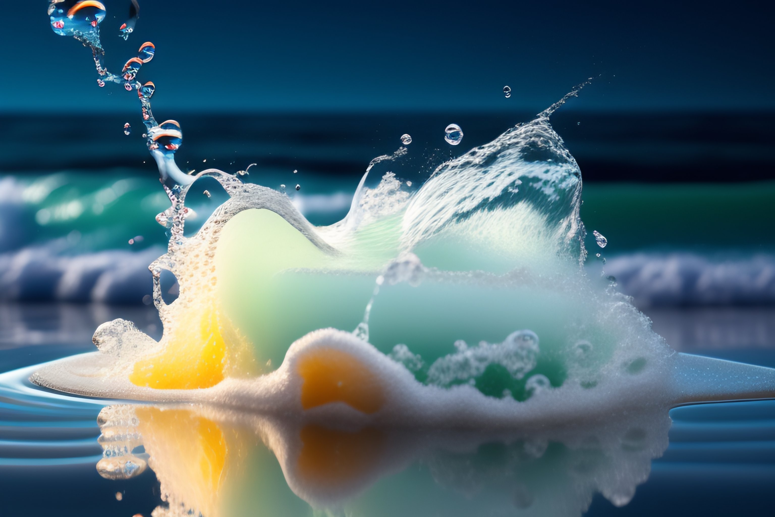 Lexica - Water splash white background. hyper realistic, sharp, hyper ...