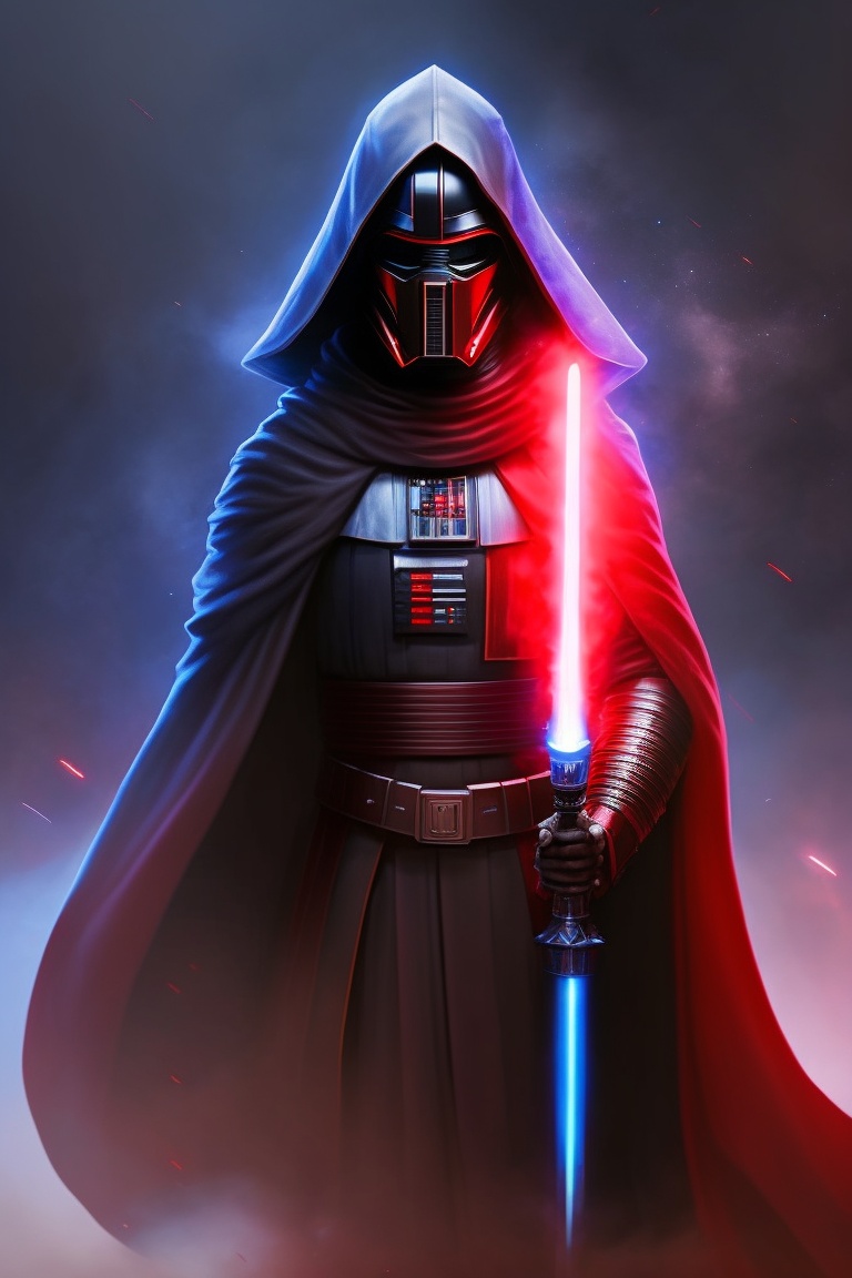 Lexica - Star wars, sith lord, holding a lightsaber
