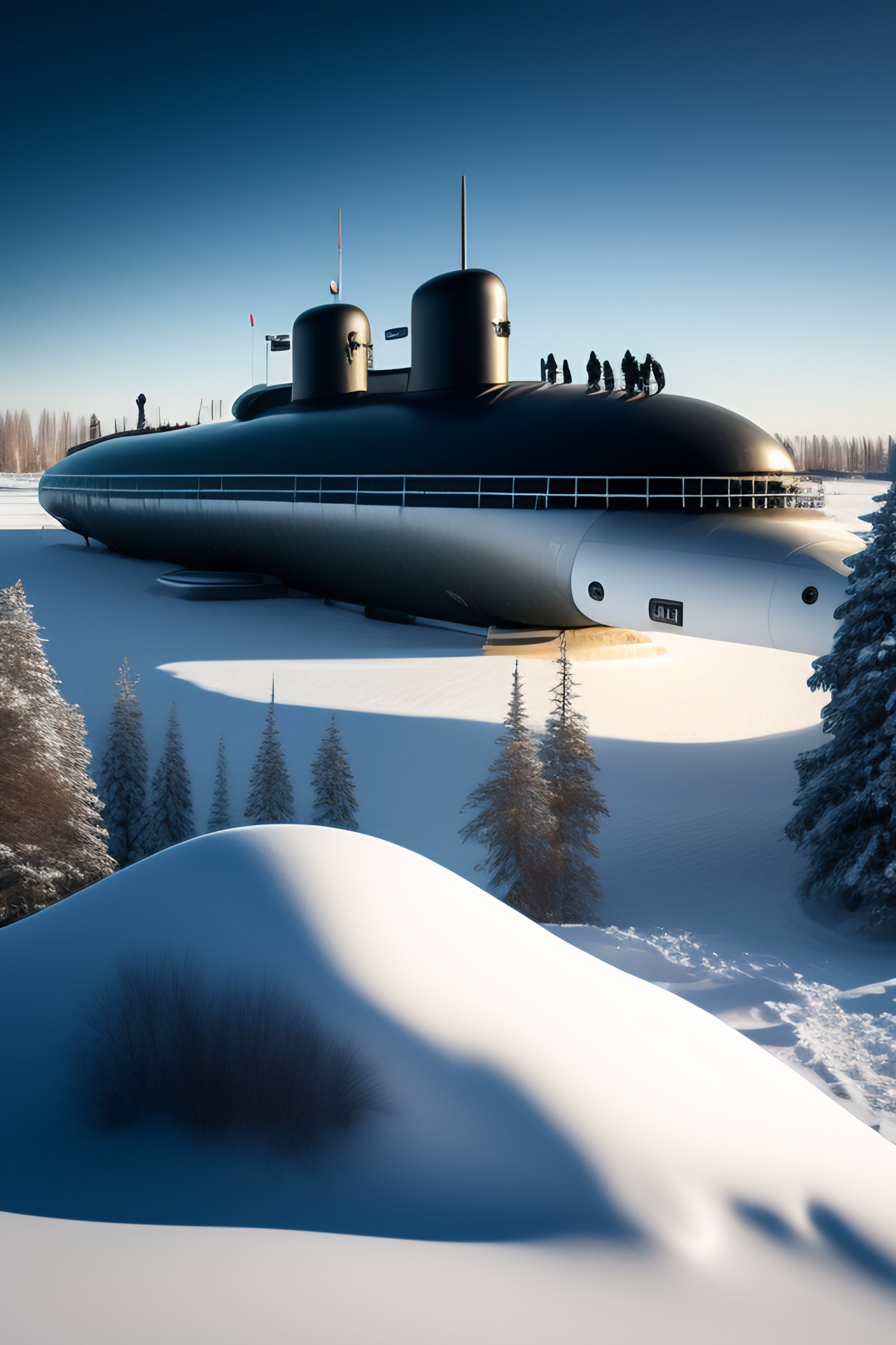 Lexica - A submarine in snow