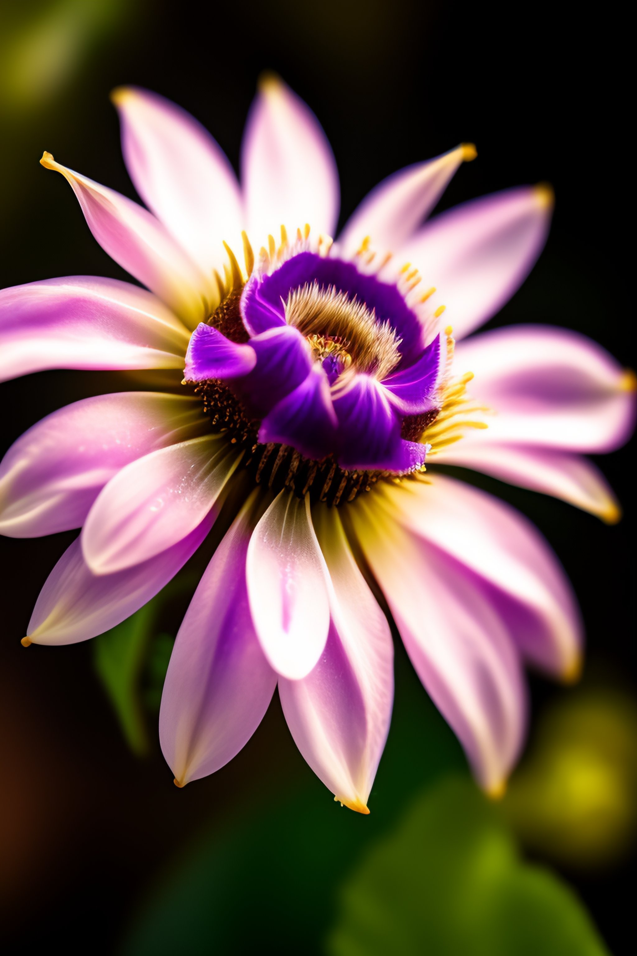 Lexica - Clematis flower stuck in a drop of water
