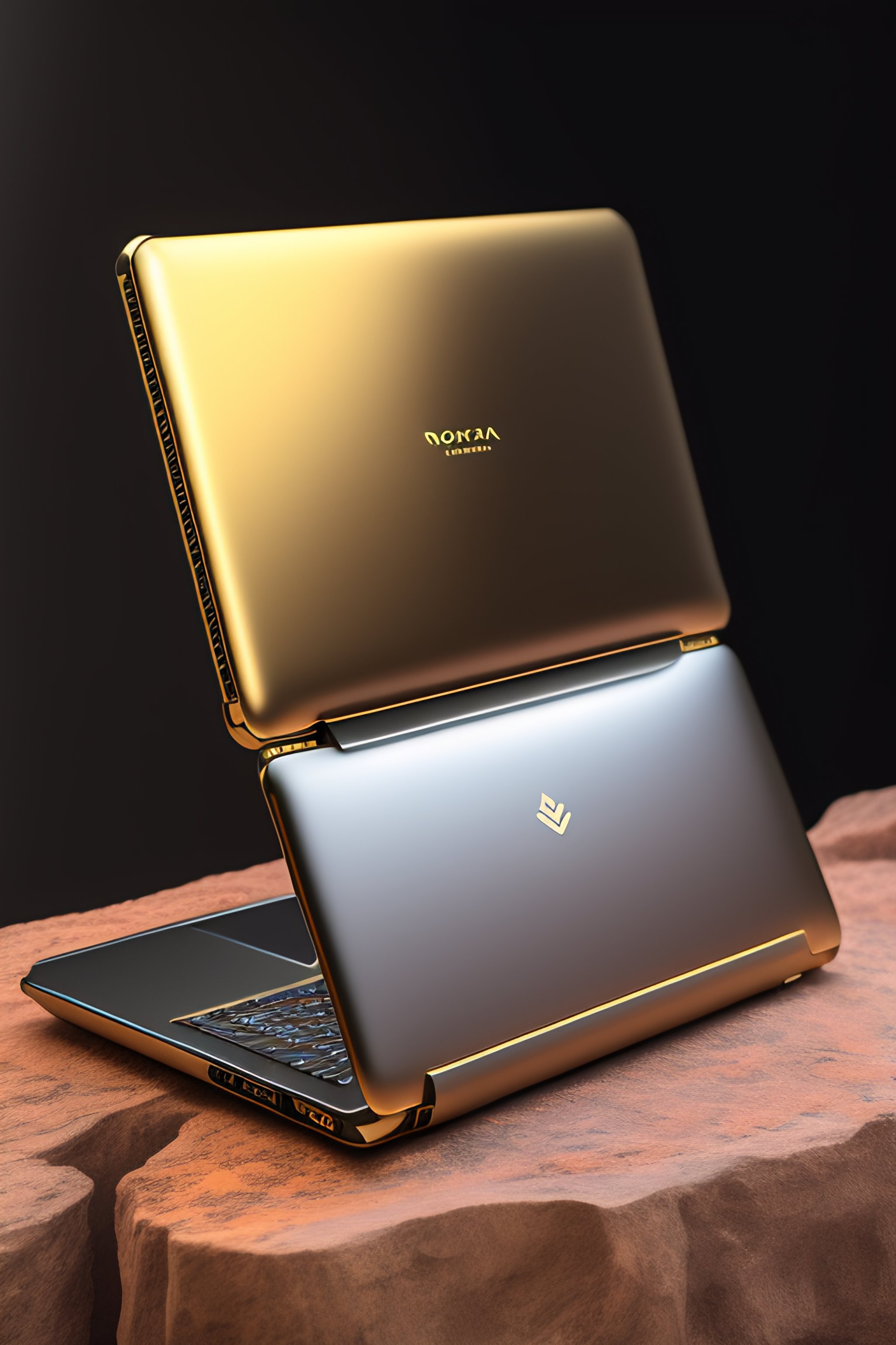 Lexica - Hyperrealistic neo - rococo solarpunk aesthetic minimal laptop ...