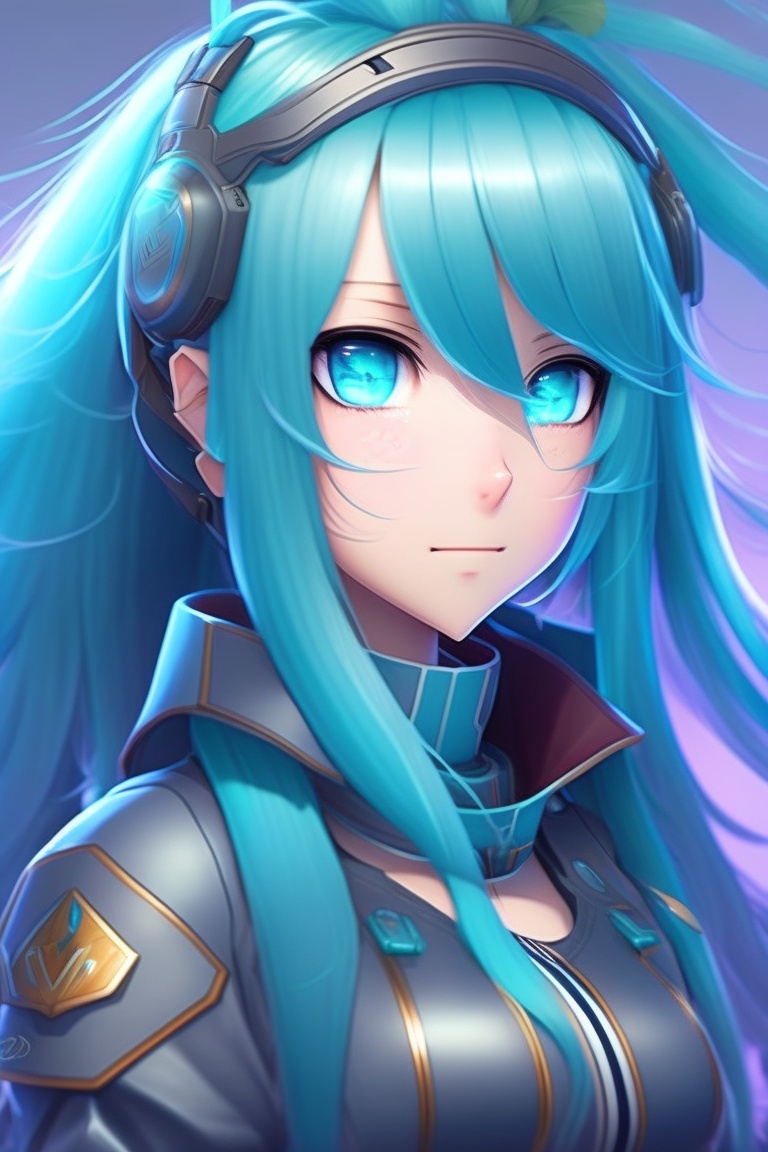 Lexica - Hatsune Miku, looks straight into the camera, realistic style ...