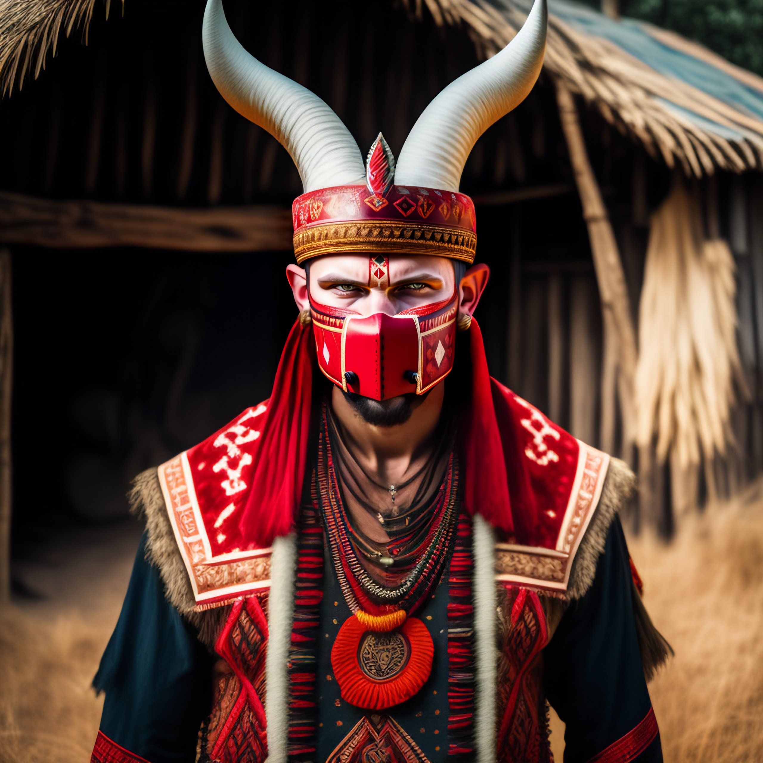 Lexica - Wide angle Environmental shot of a mysterikus slavic man ...