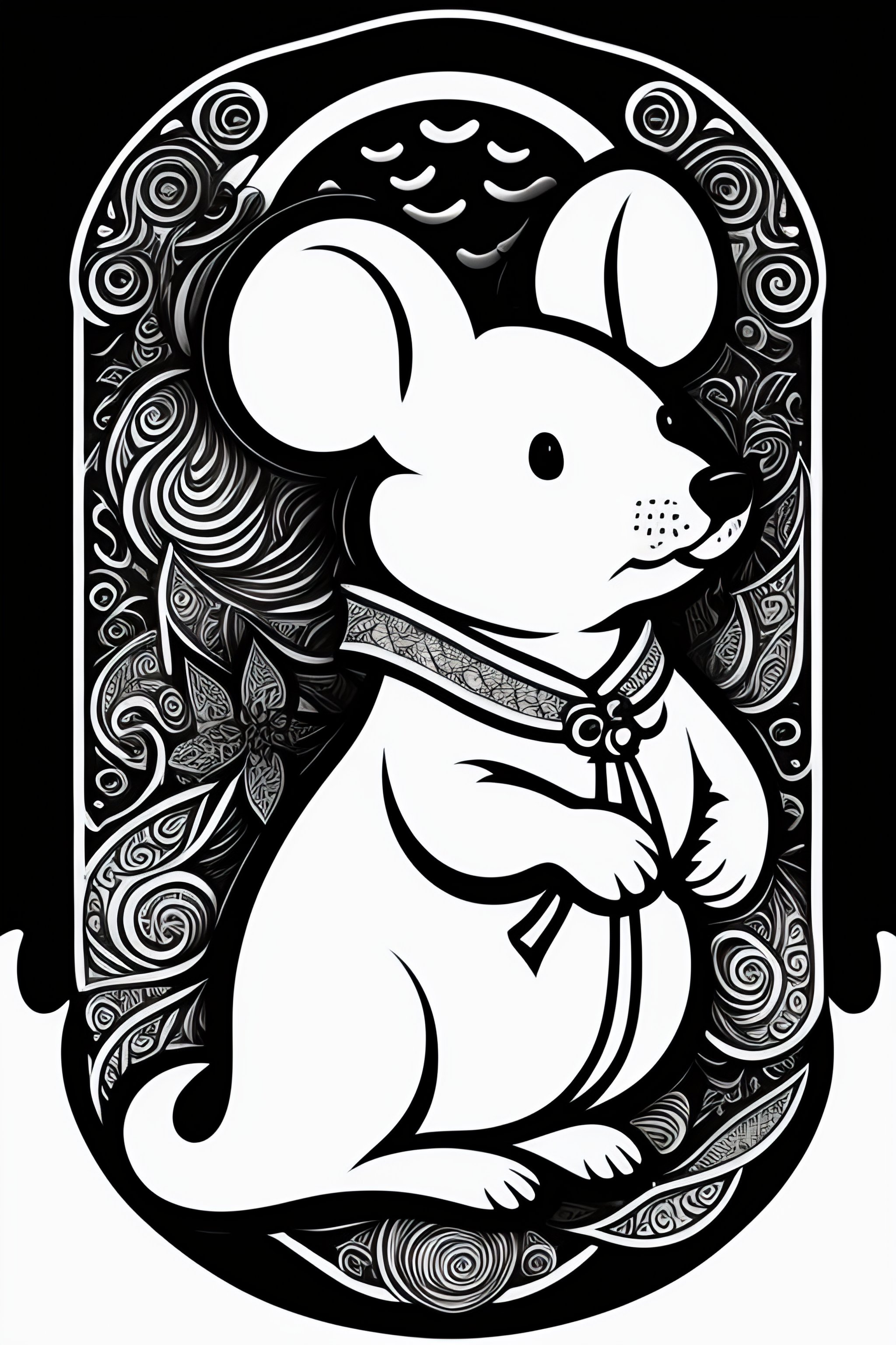 Lexica - Kawaii mage mouse holding a stafy, fantasy, magical, mystical ...