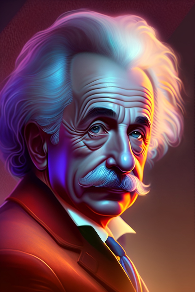 Lexica - Albert Einstein, 4k , serious