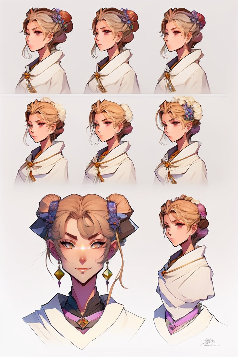 Lexica - Wizened old female fortuneteller, head, close up character ...