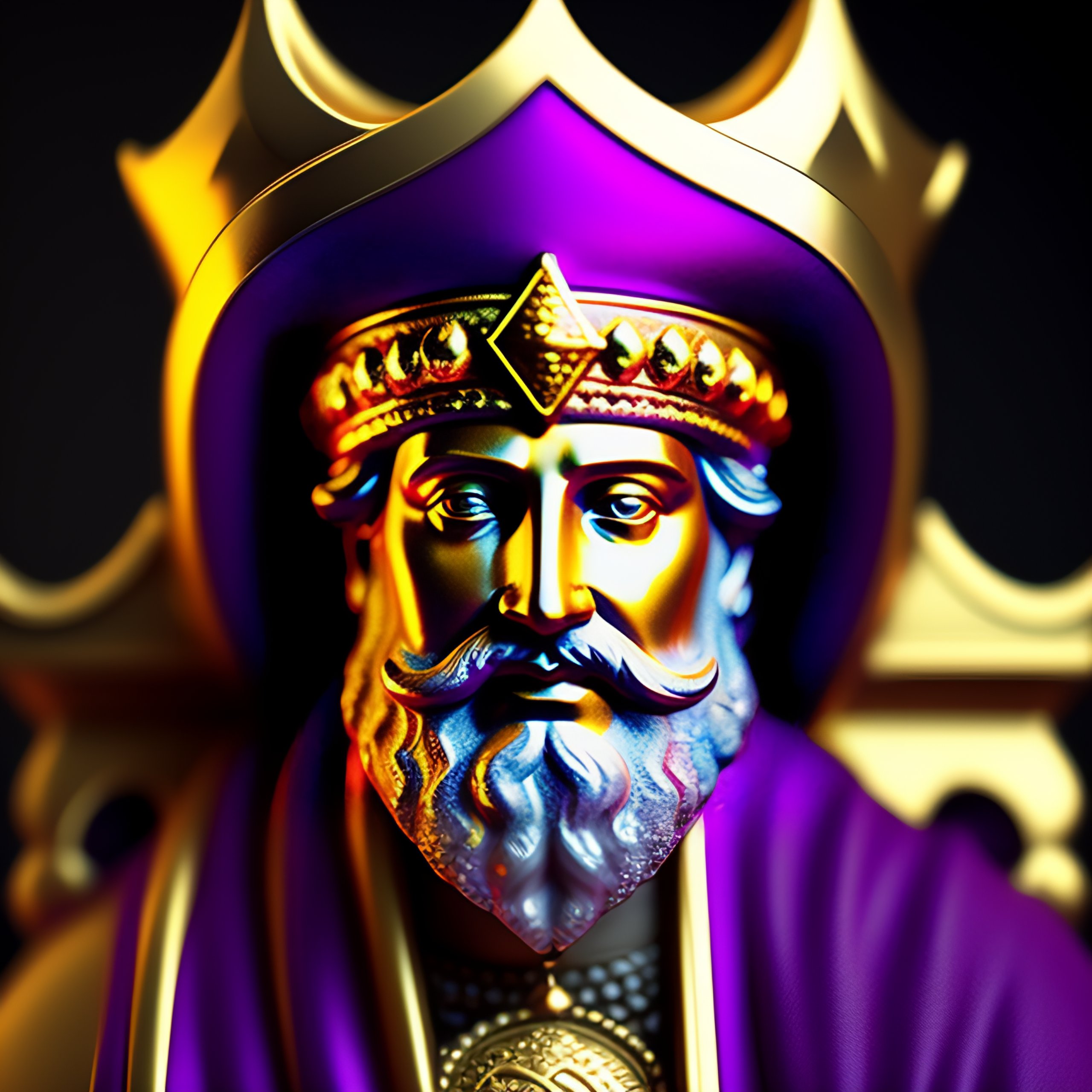 Lexica - Jewish ancient King, wearing a purple robe and a golden crown ...
