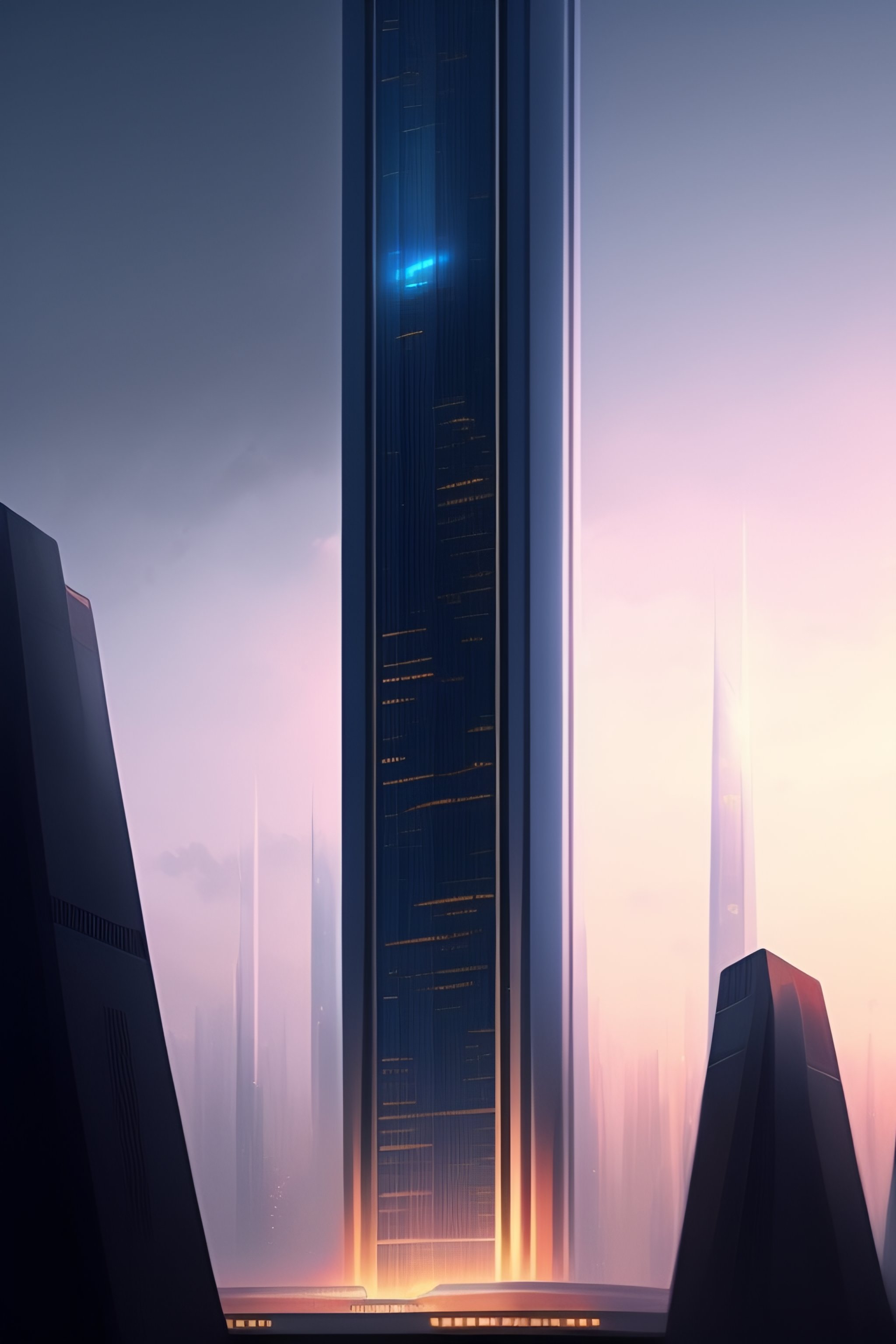 Lexica - Tall skyscraper, masterpiece digital painting by Greg ...