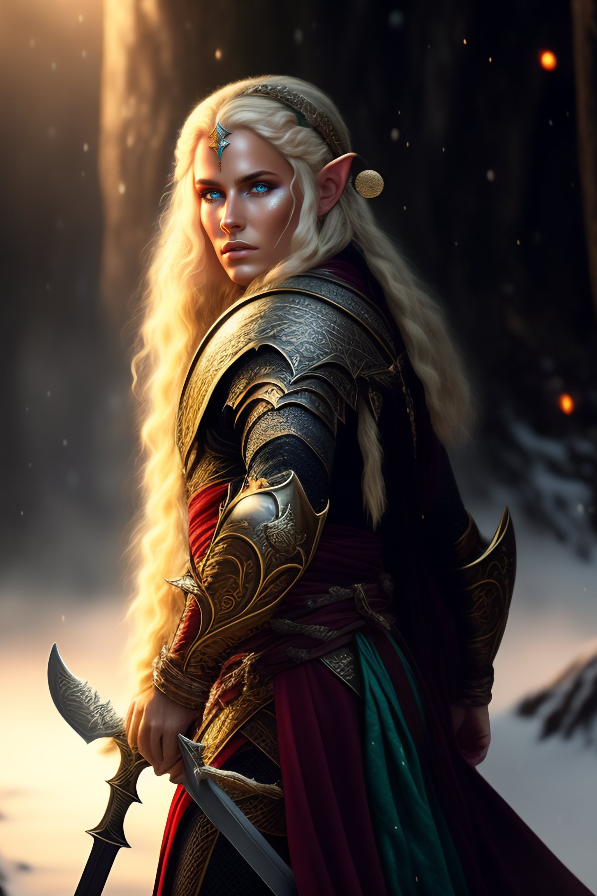 Lexica - Elf holding a sword
