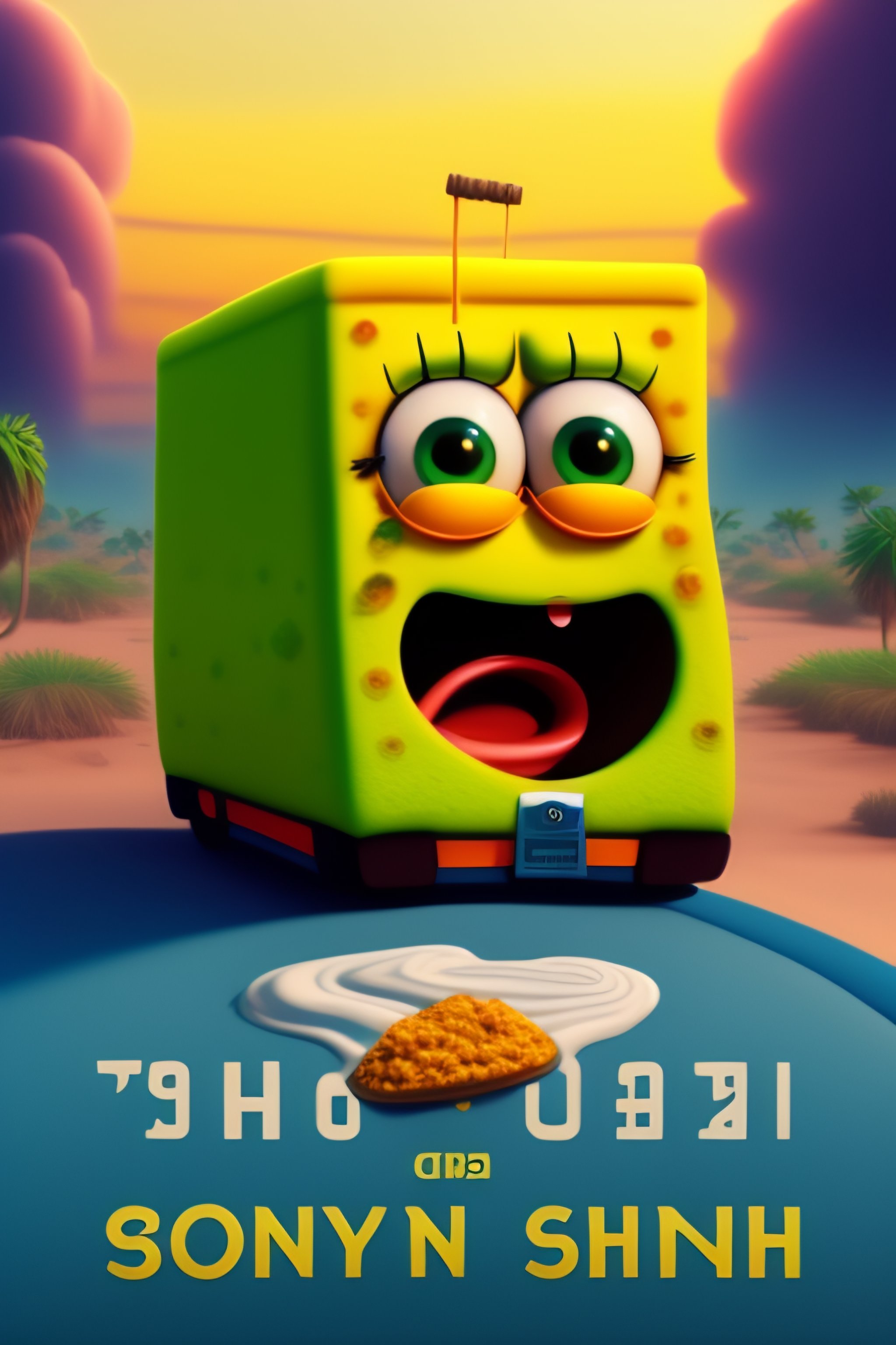 Lexica - Bob SpongeBob smoking weed in compton