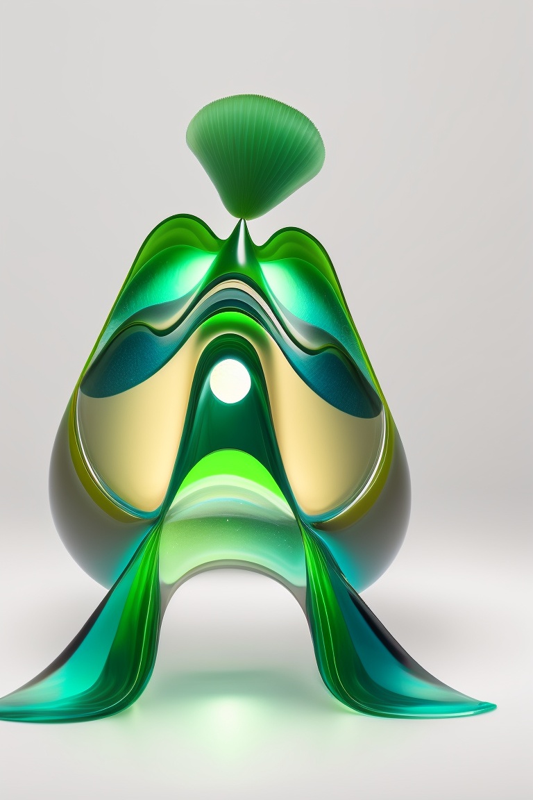 Lexica - Create a gelatinous form with a combination of blue and green ...