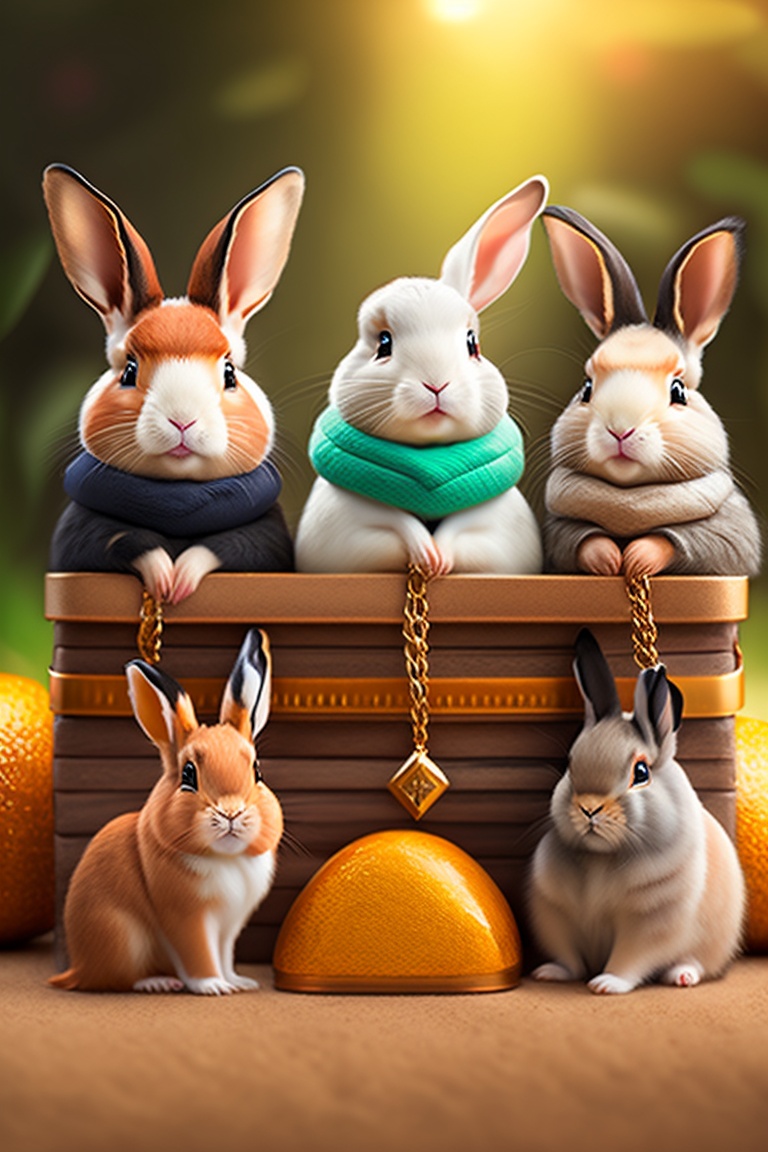 Lexica - A group of rabbits represent wealth, health, family, friends ...