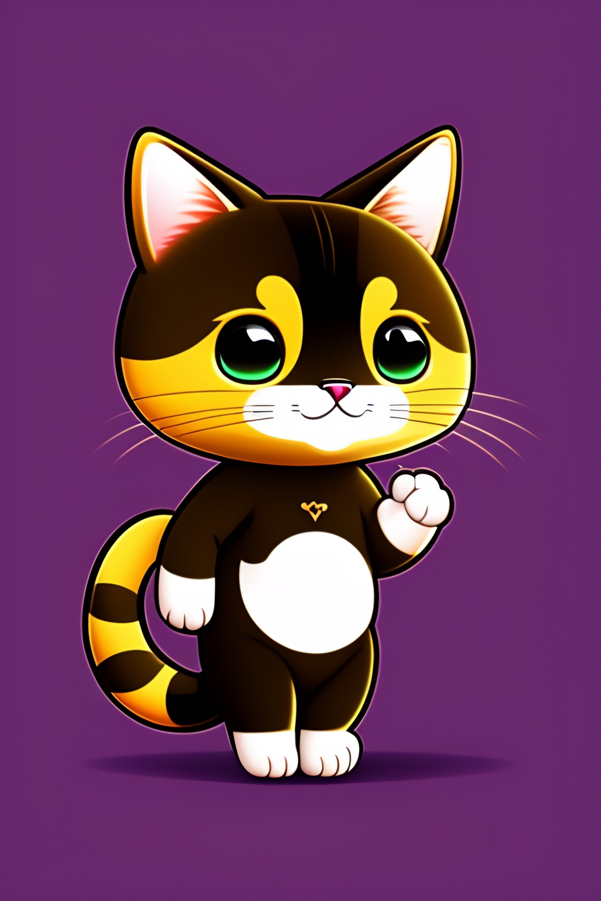 Lexica - Cute chibi cat dancing