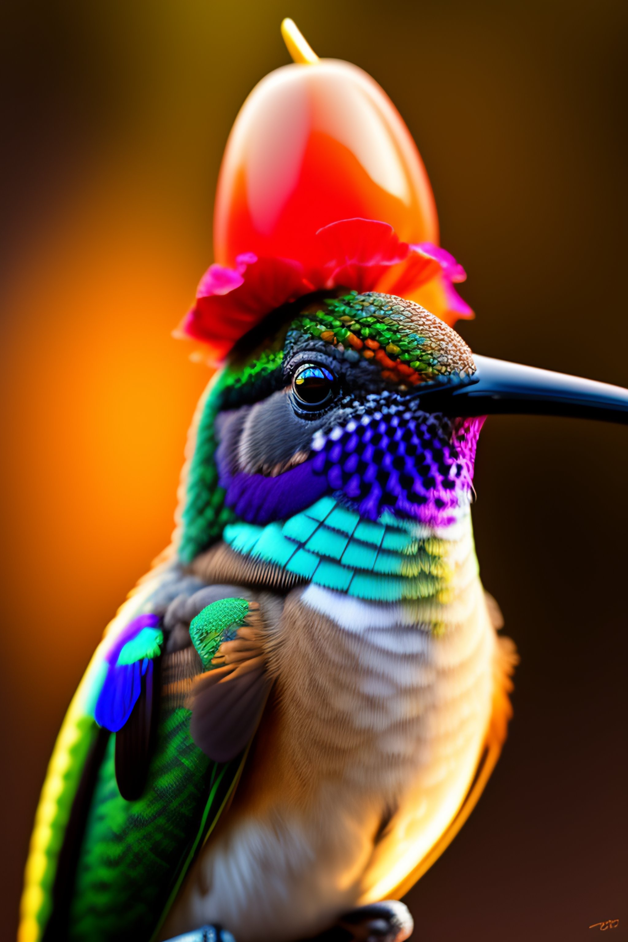 Lexica - Hummingbird portrait