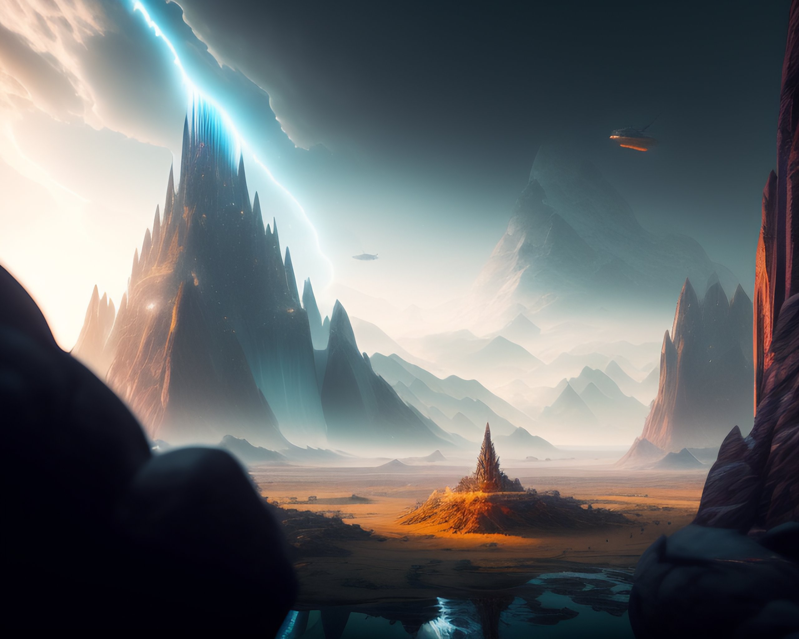 Lexica - Shattered planet earth, broken, scenic, detailed, trending on ...