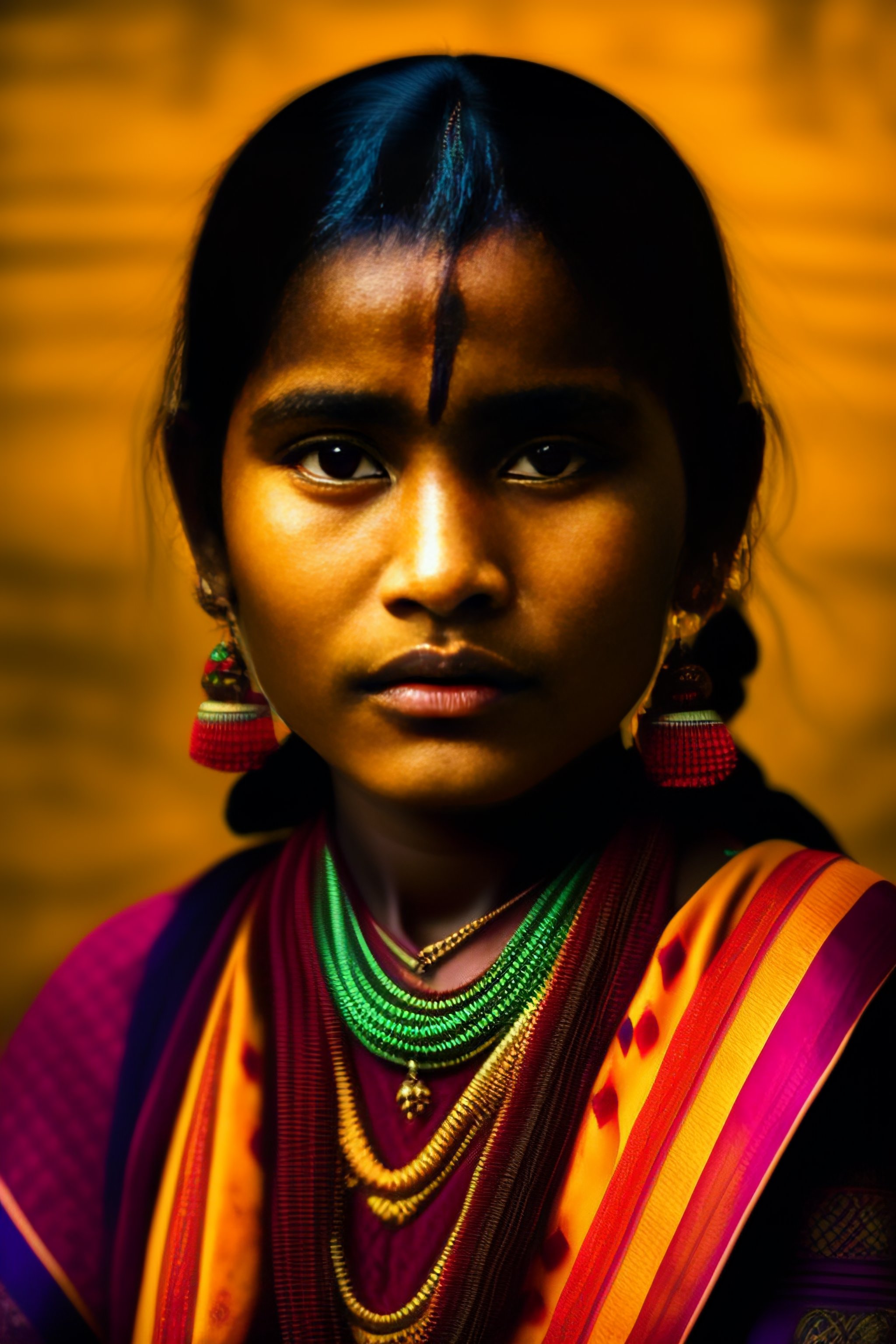 Lexica - Portrait of indian north eastern tribal girl