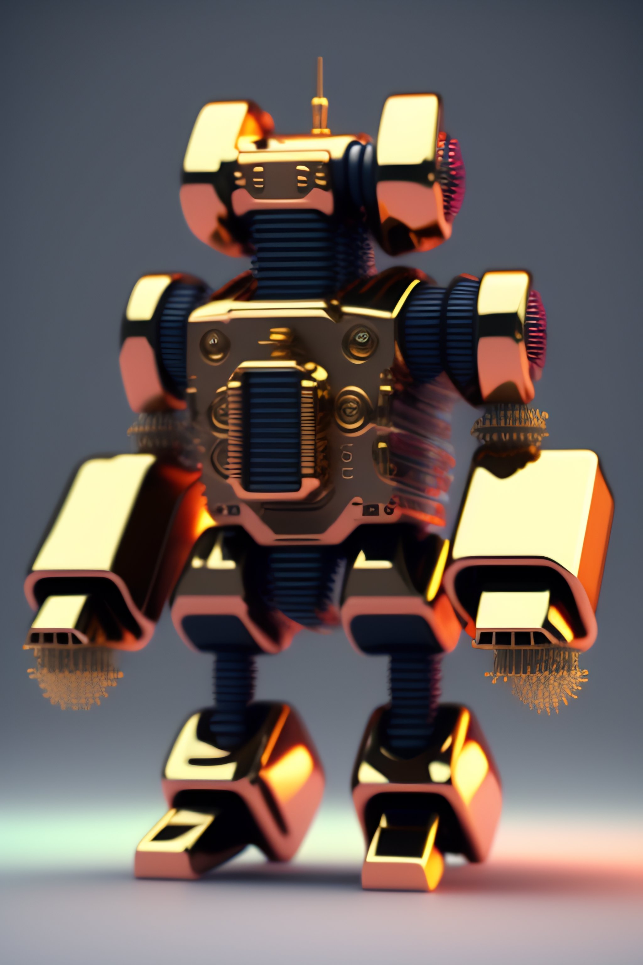 Lexica - A robot made from modular synthesizers with tools in hand ...