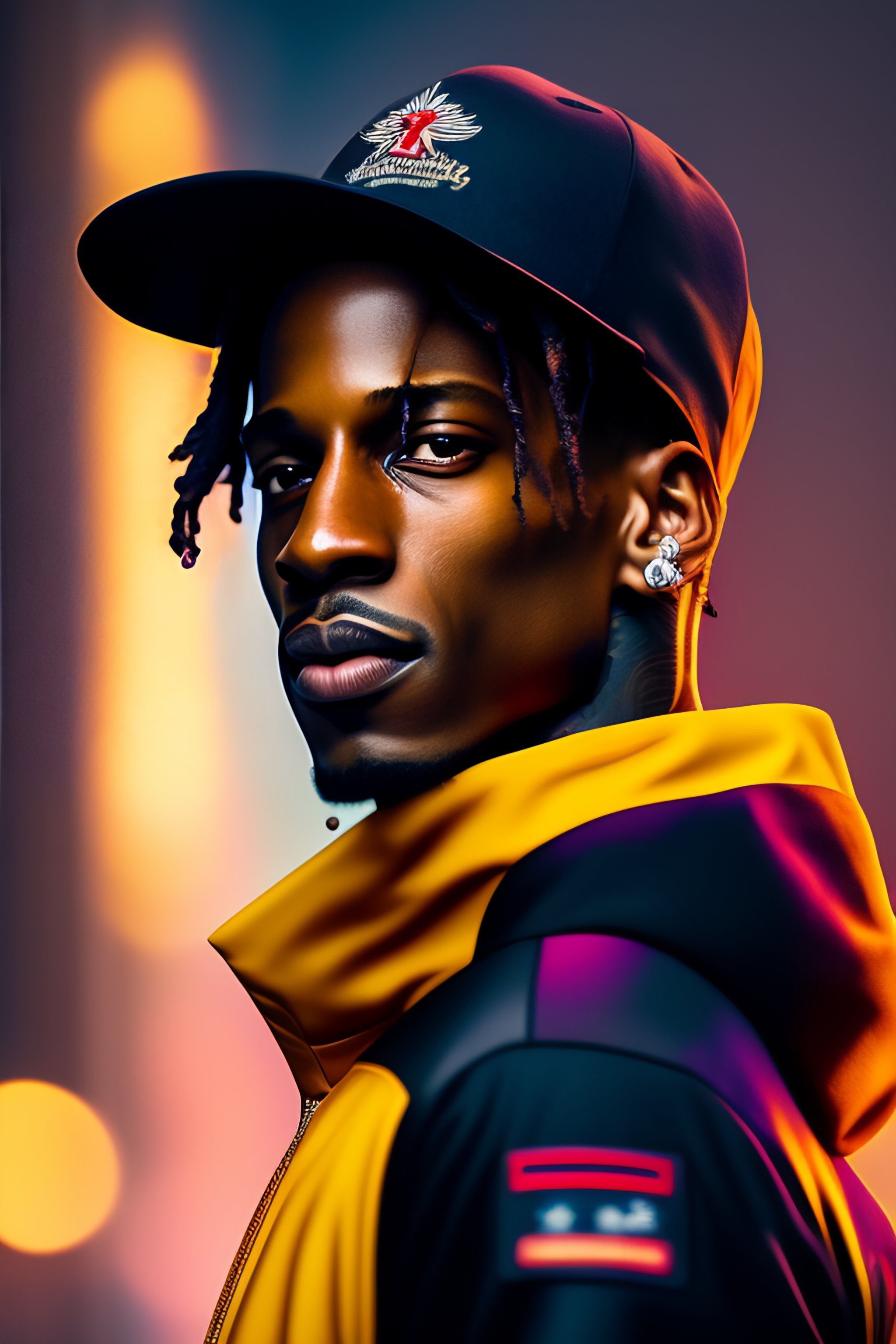 Lexica - Travis Scott as a pokemon trainer, cinematic, film still, 4k