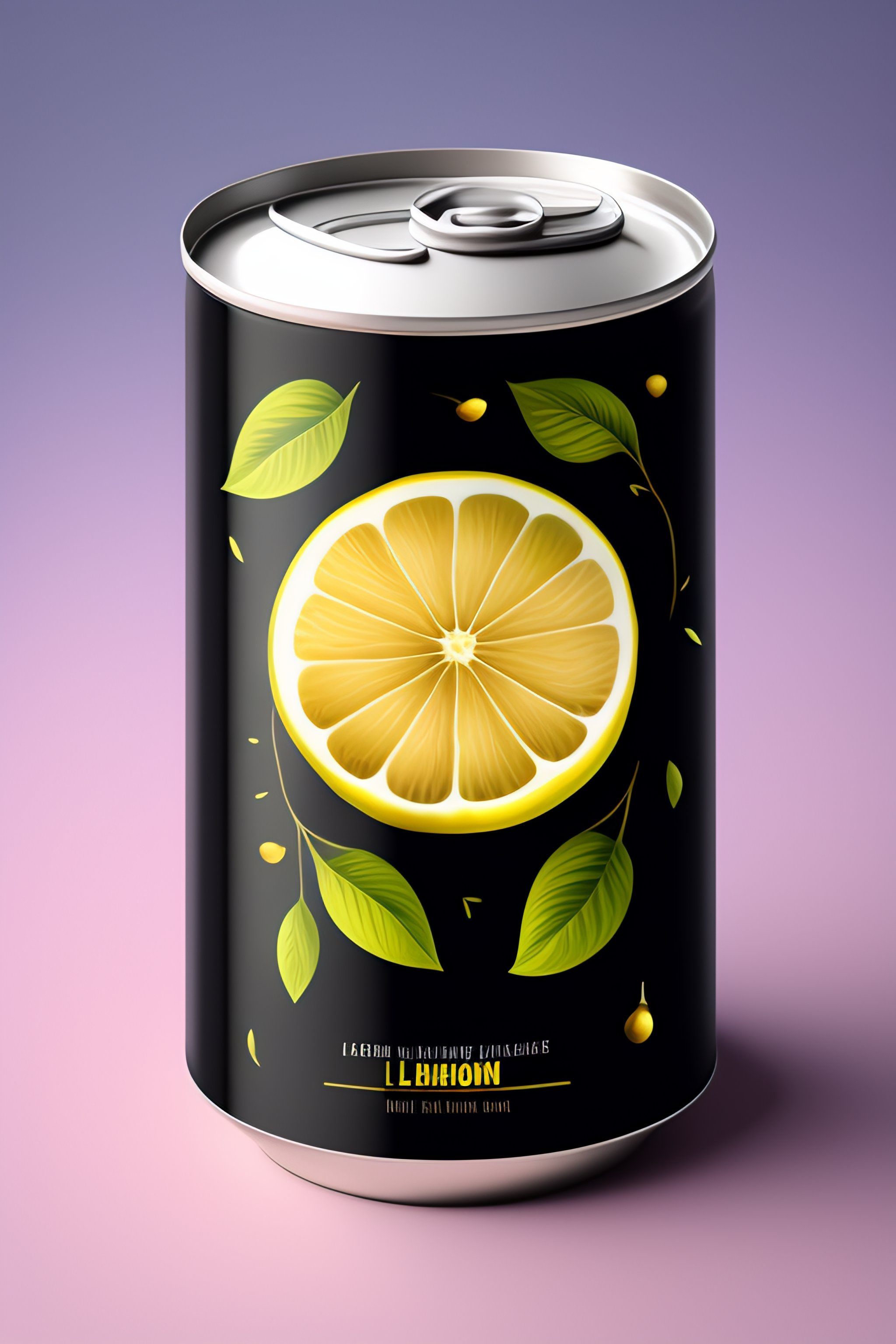 Lexica - Beverage can, drink with lemon, lemon pattern, 8k, realistic ...