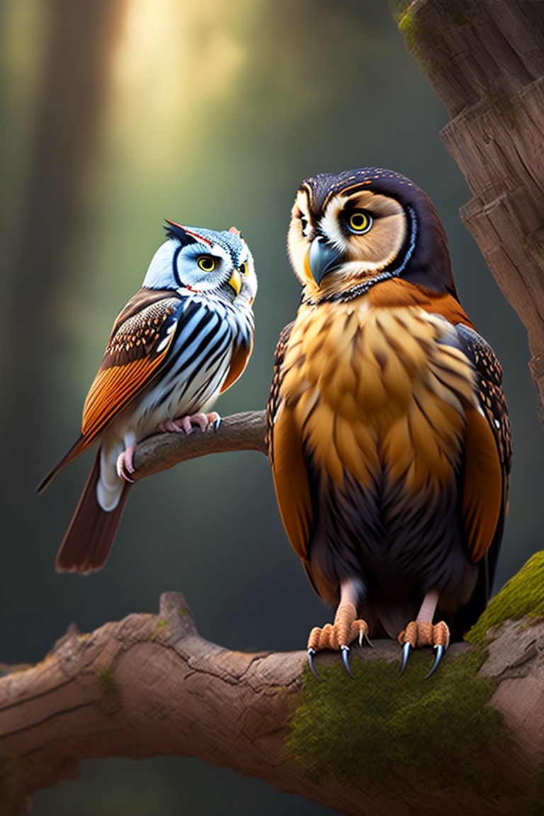 Lexica - An image featuring the friends gathered around the wise old ...