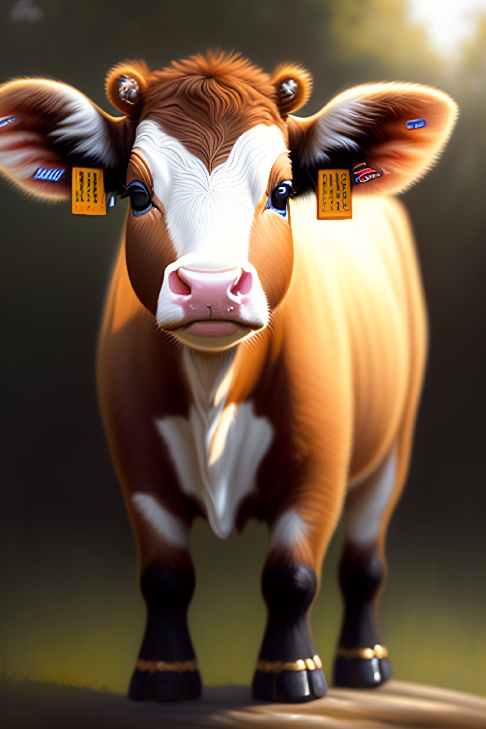 Lexica - Just a cute little baby cow, just a cute little thing, blush ...