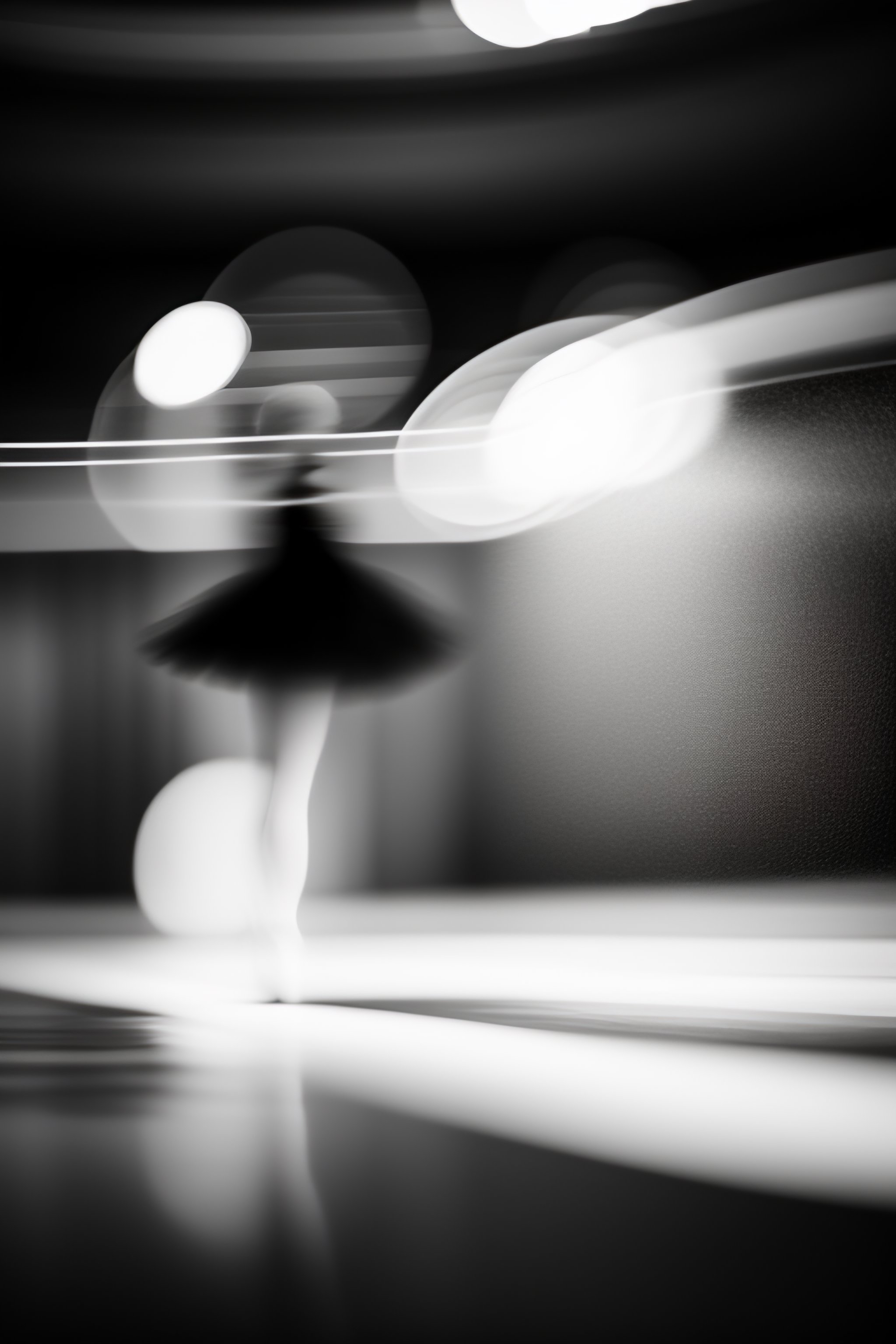 Lexica - BALLERINAS photography, motion blur, dreamy, black and white