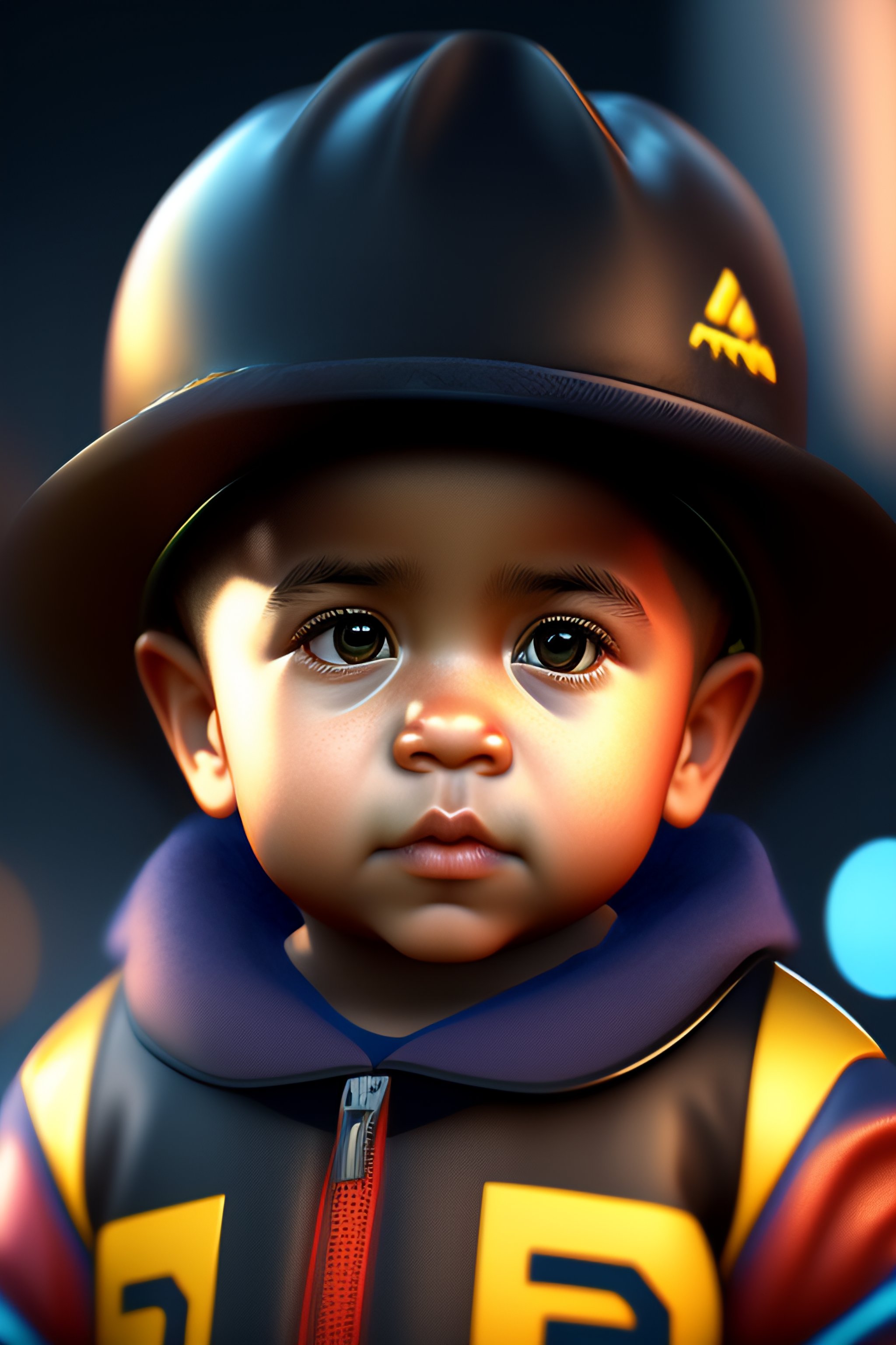 Lexica - Baby ronaldo nazario, moonwalker, render, rembrandt, cgsociety ...