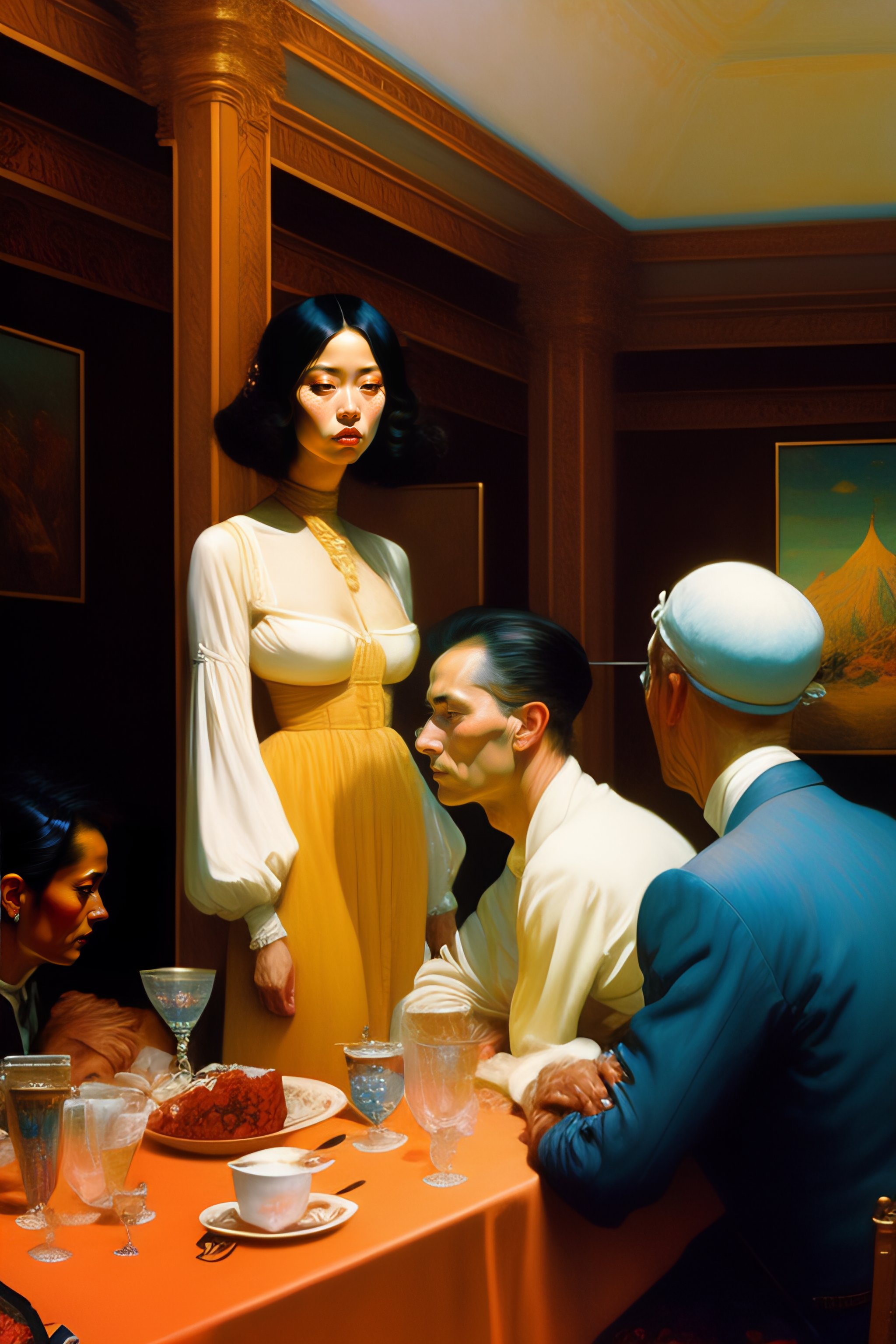 Lexica - Realistic detailed image of a renaissance scene in the style ...