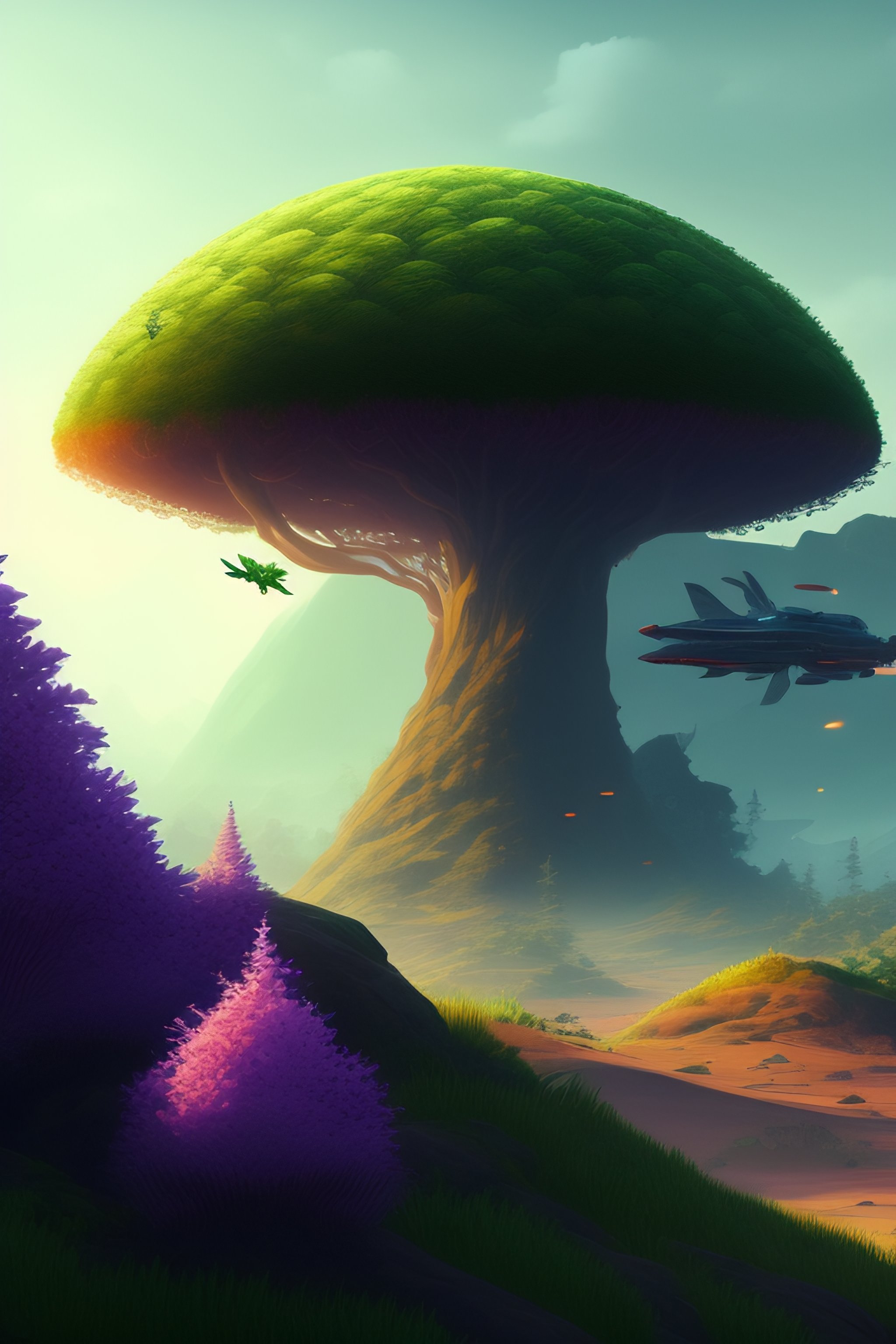 Lexica - Plant prey on animal ,concept art , no color