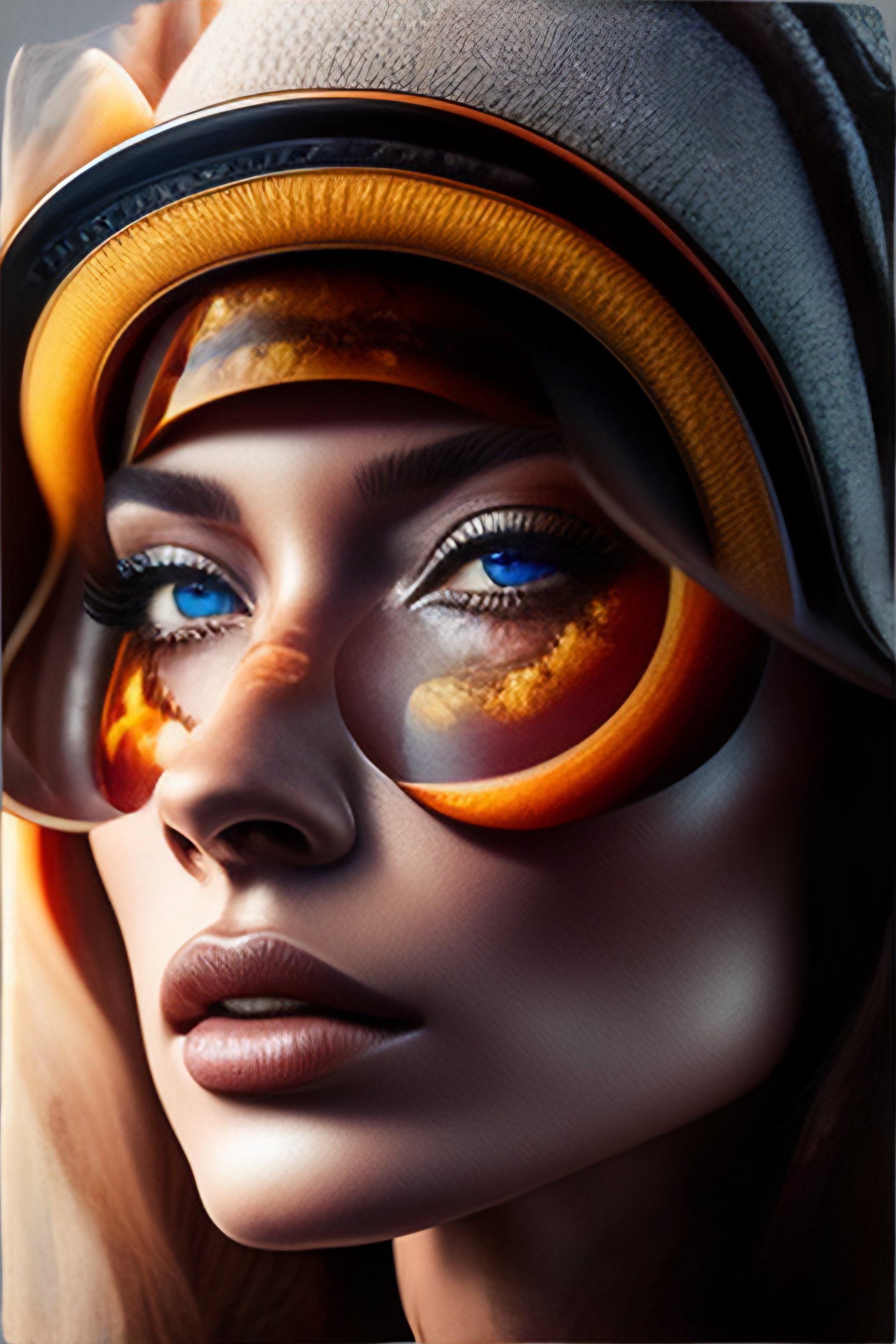 Lexica - Layered transparency of human inside with mushroom hybrid ...