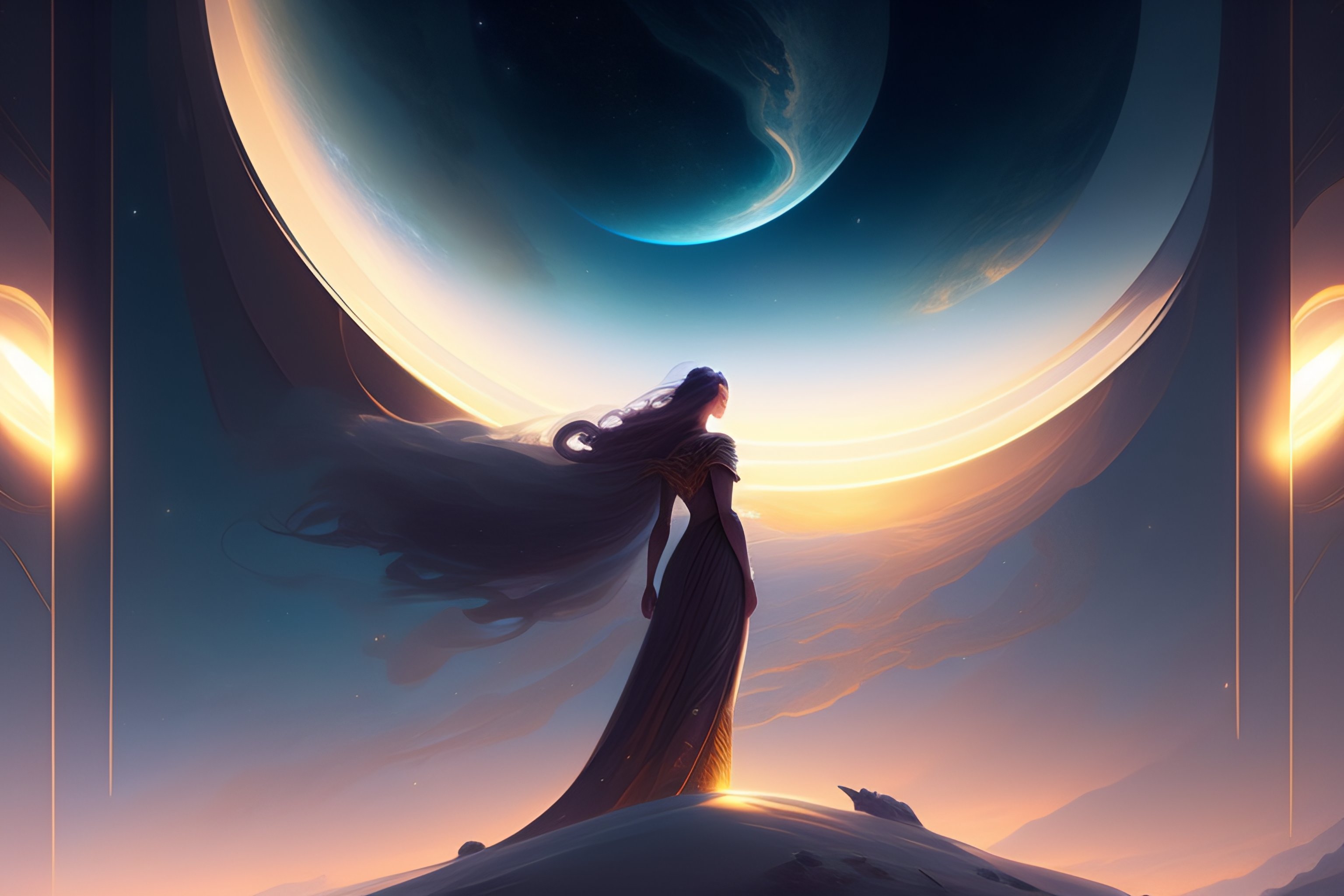 Lexica - Inhabitant of the planet Jupiter, celestial light, fantasy ...