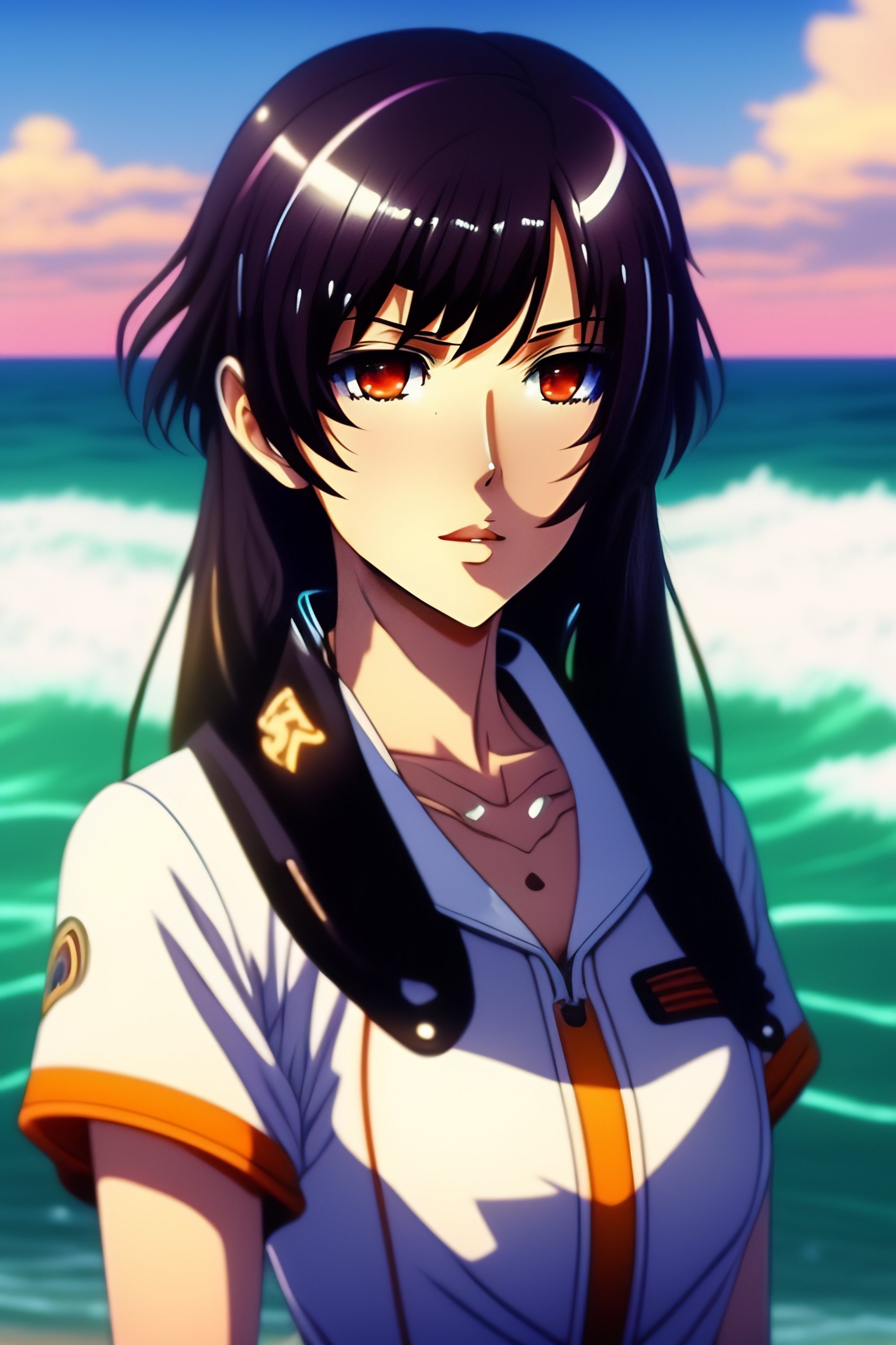 Lexica - 90s anime vintage cute shy mikasa Ackerman with shiny dark ...