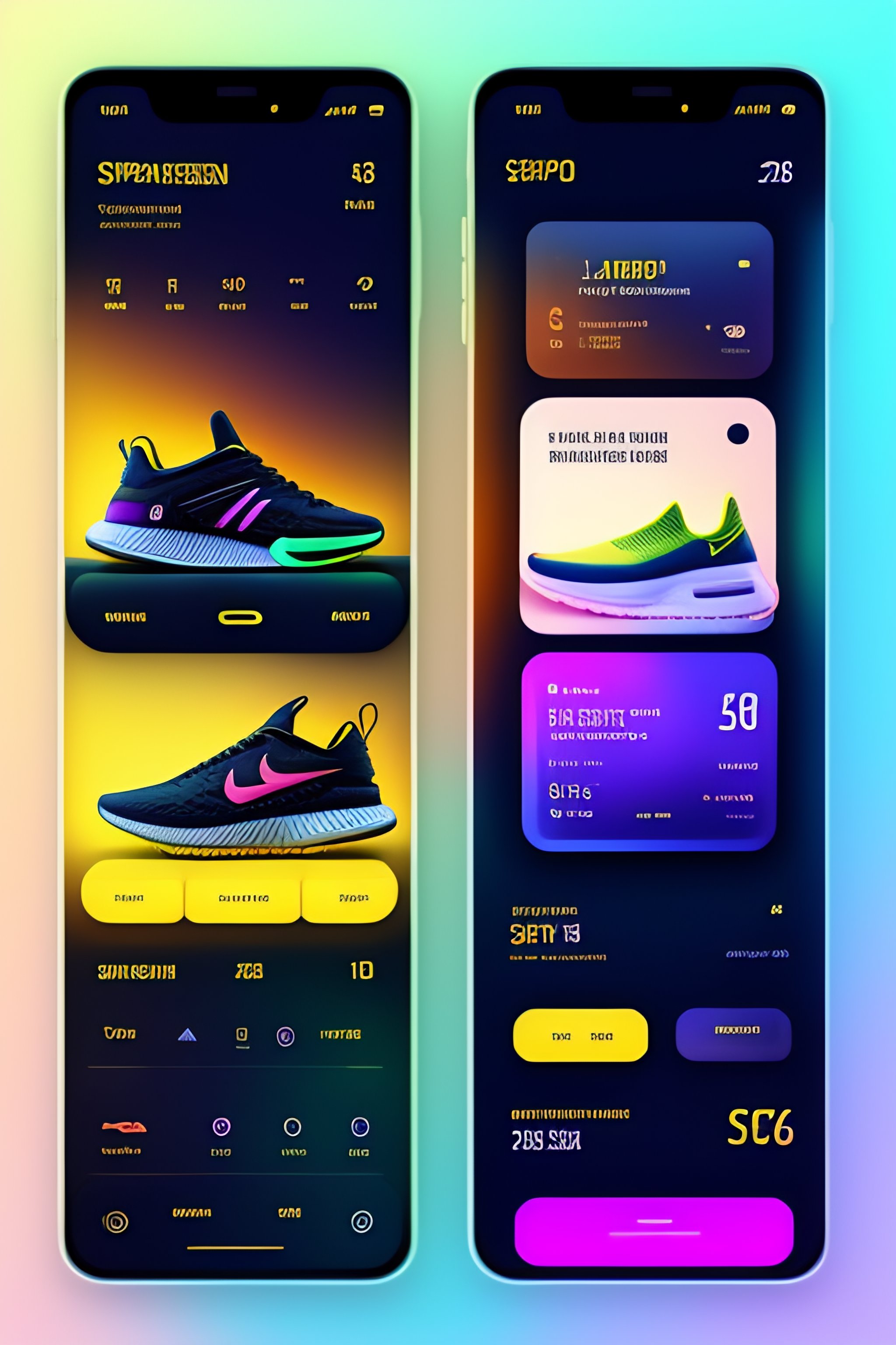 Lexica - Sports shoes ui design