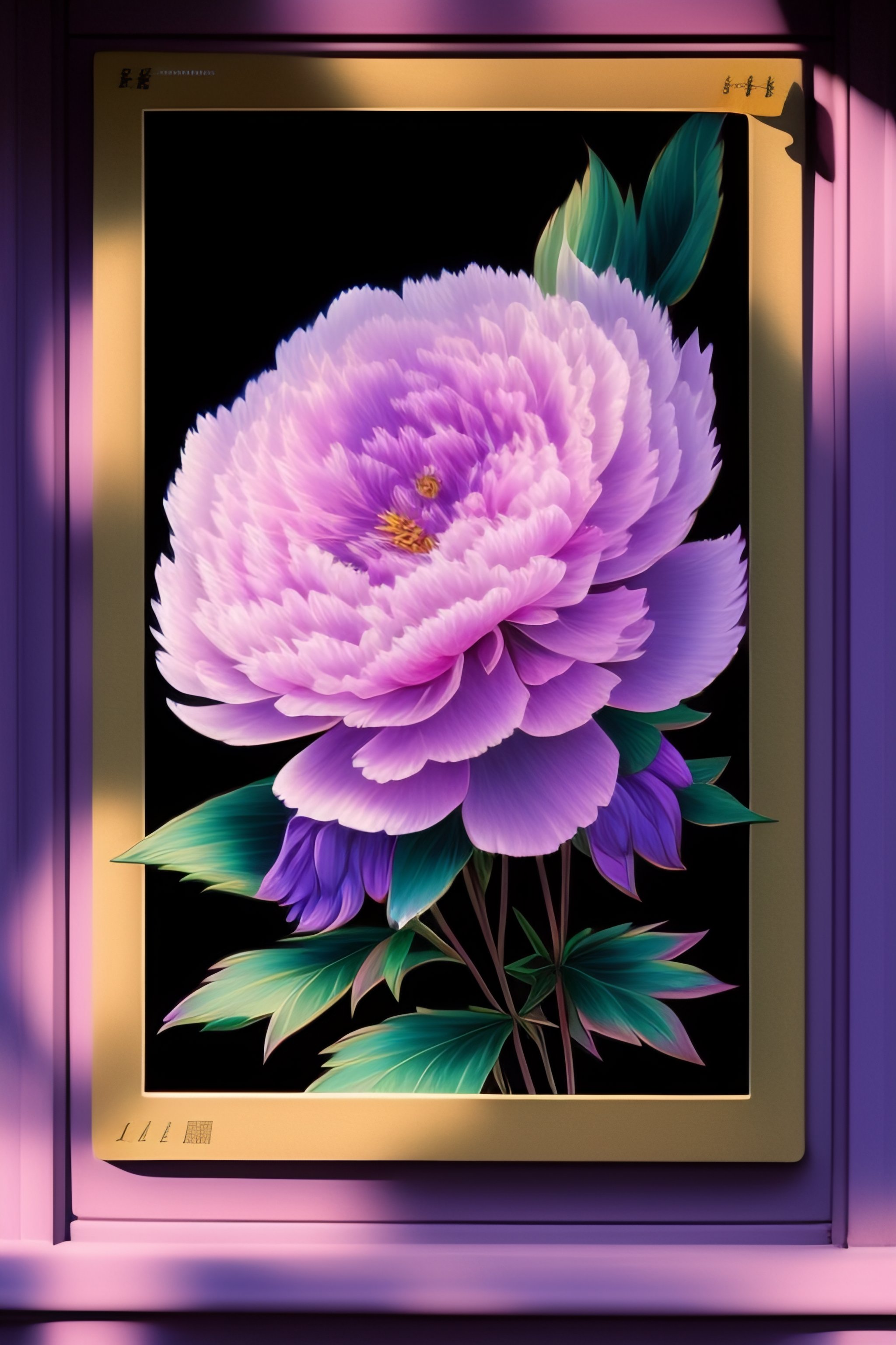 Lexica - By akio watanabe, manga art, light violet blue peony outside ...