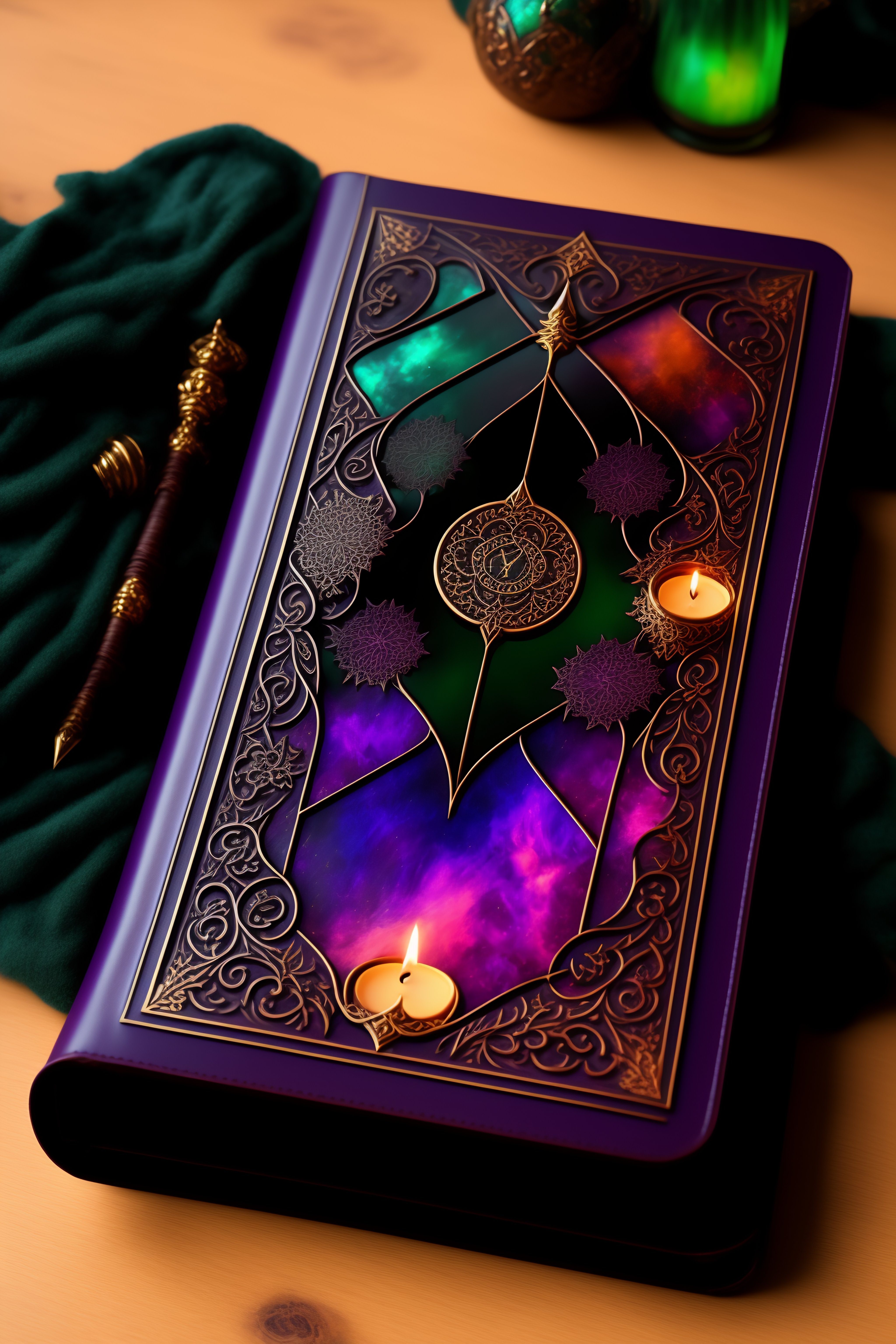 Lexica - Generate an image of a Young Witchy and Book of Shadows themed ...