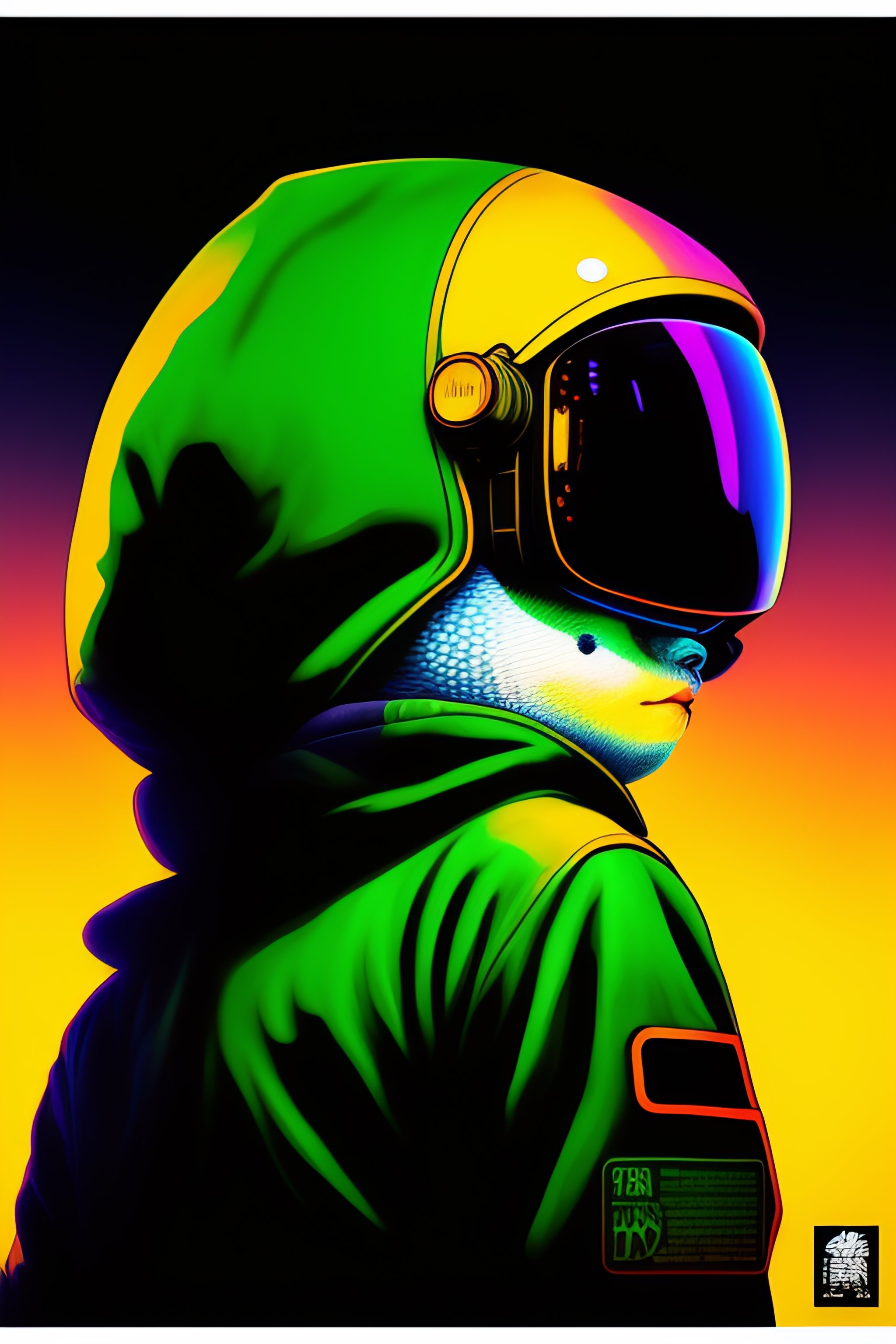 Lexica - A toad, ryuta ueda artwork, breakcore, style of jet set radio ...