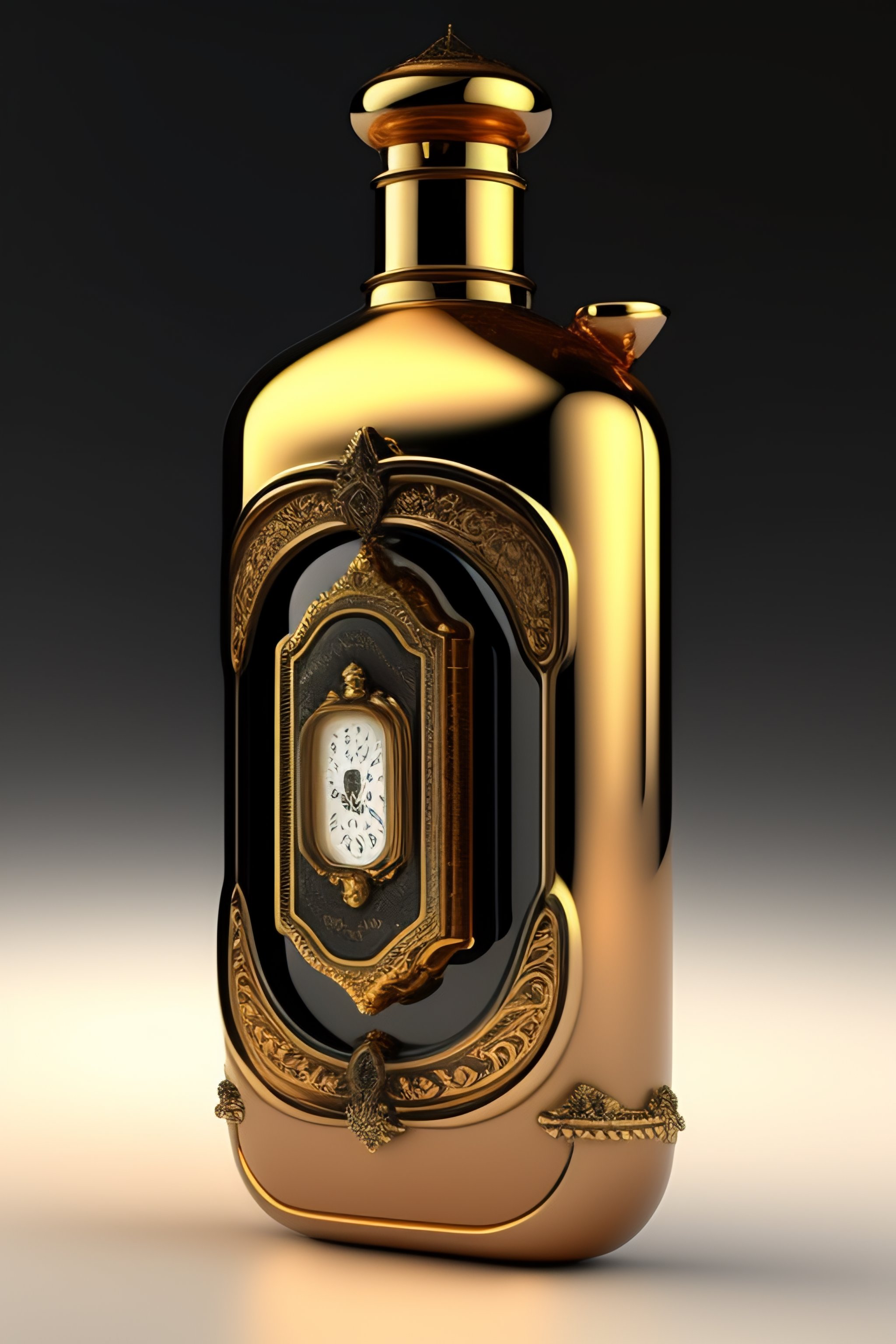 Lexica - Wide angle Hyperrealistic neo - rococo steampunk minimal FLASK ...