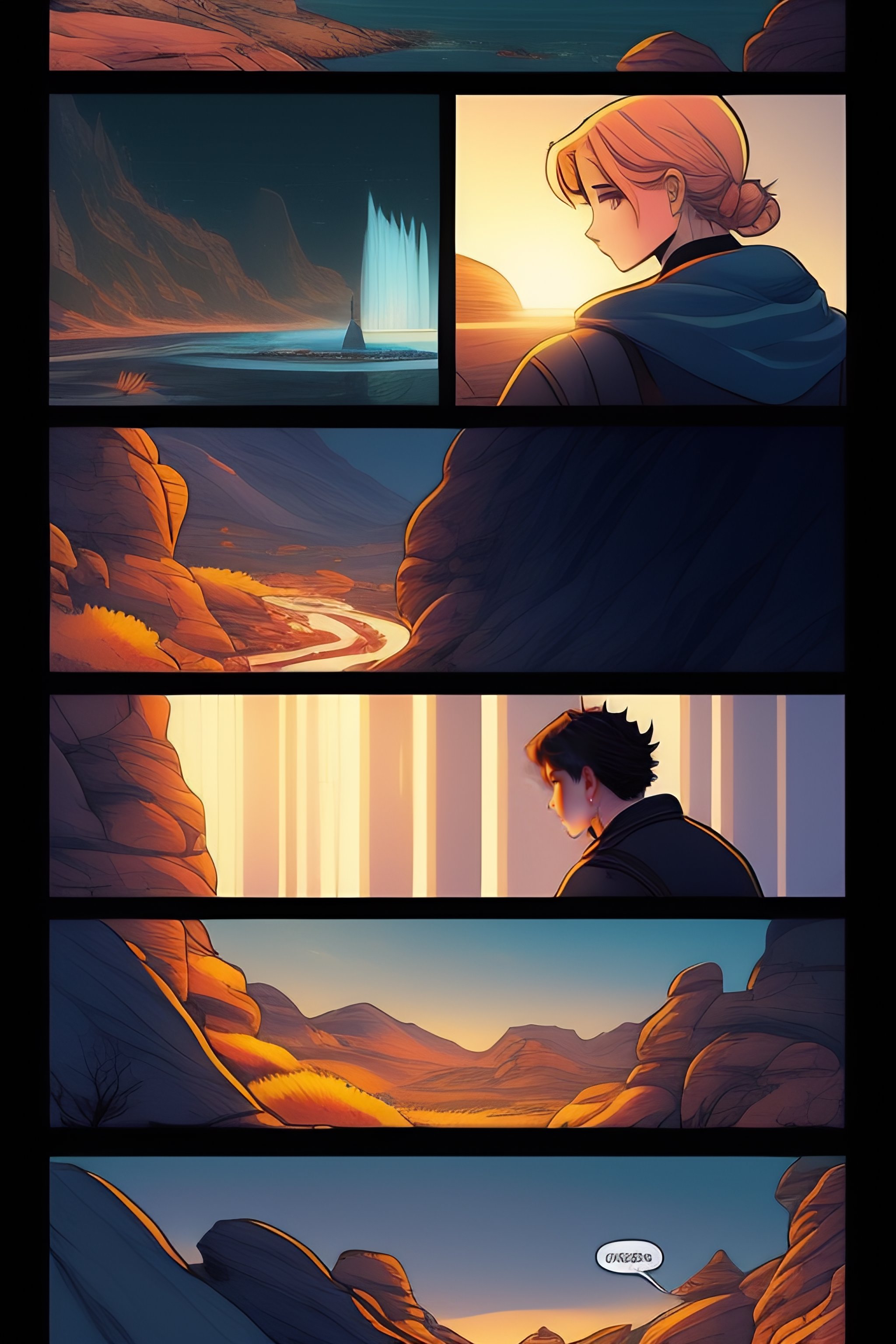 Lexica - Comic page made up of art by the best artists Trending on Artstation. Slice-of-life ...