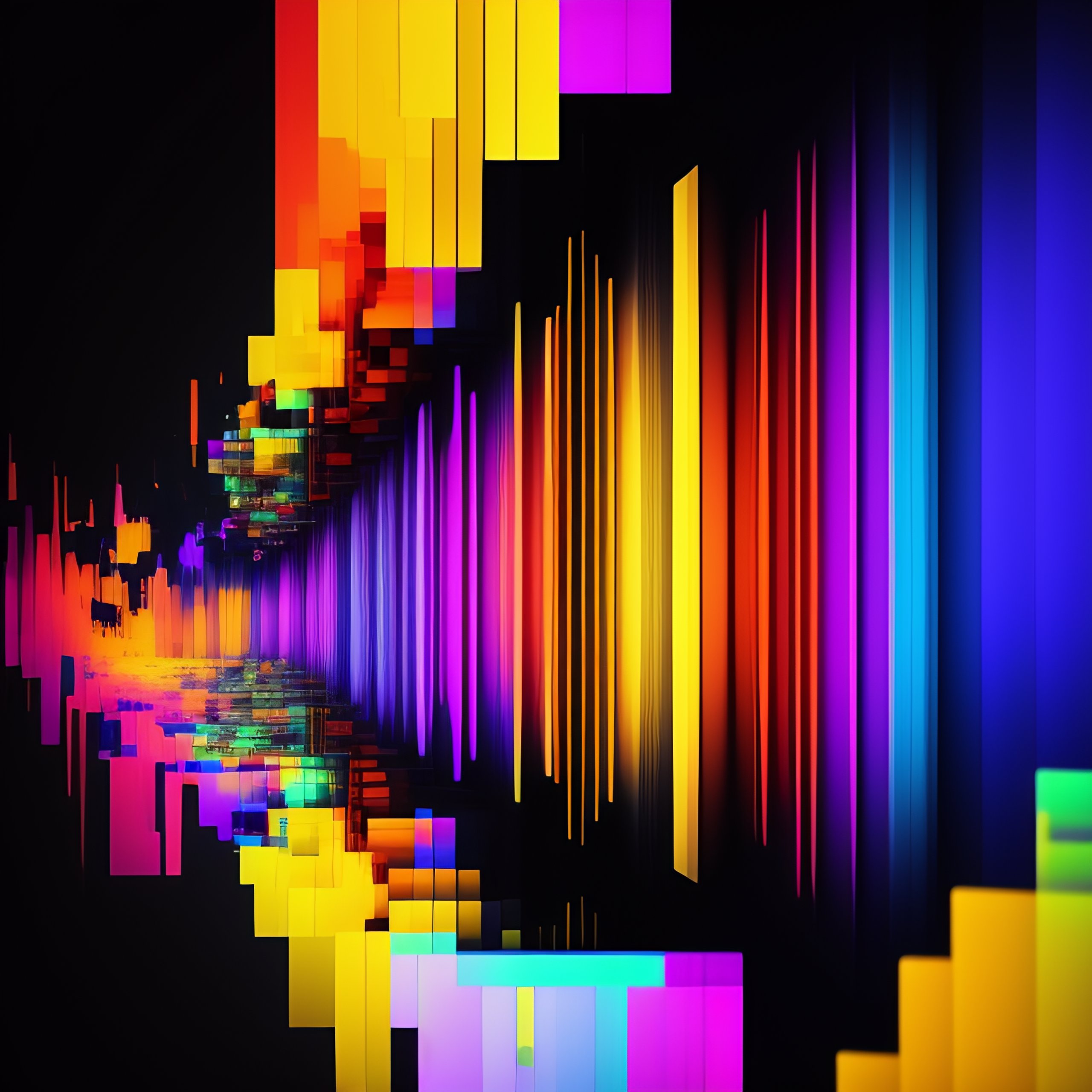 Lexica - An assortment of glitches, Vibrantly colorful errors on a ...