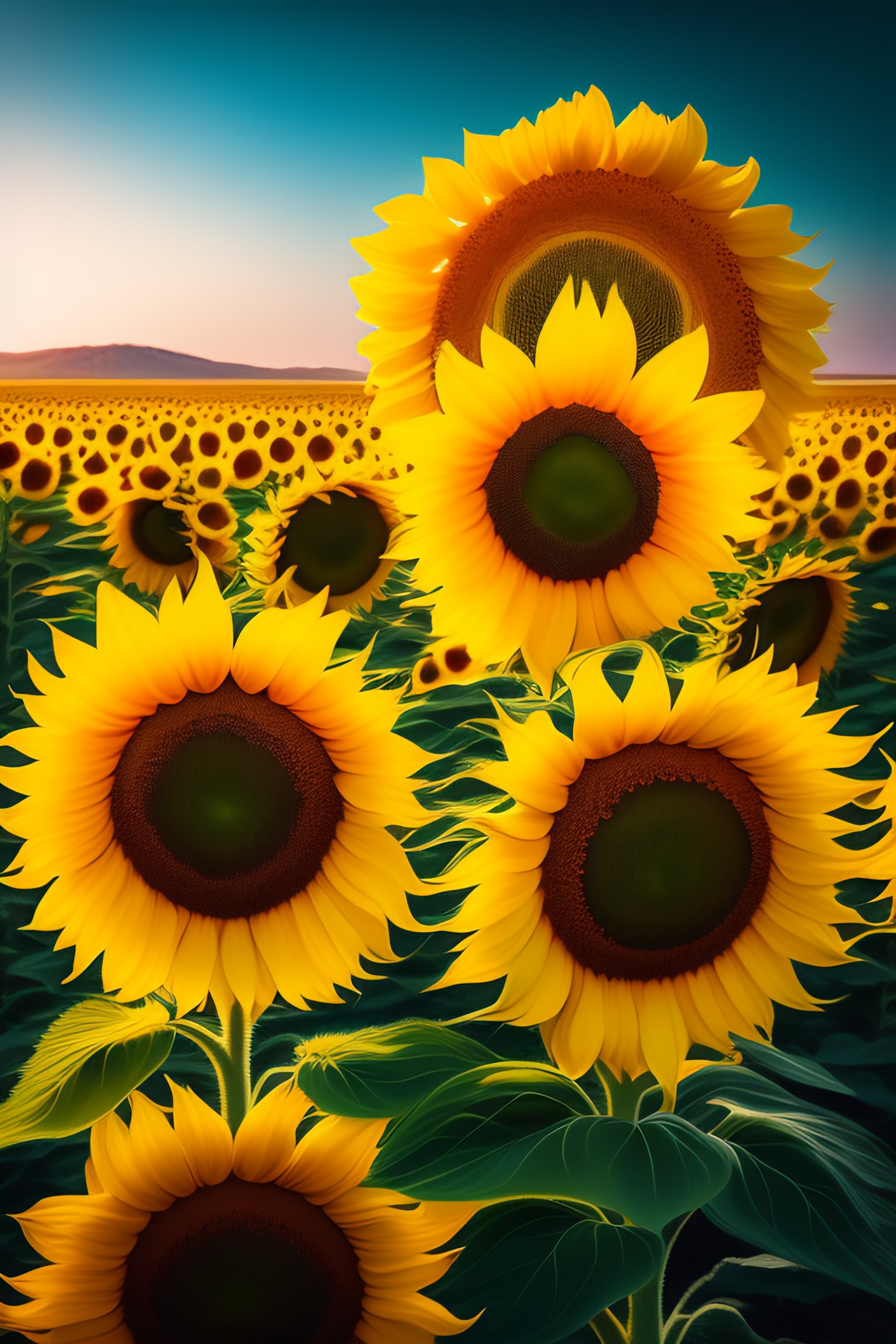 Lexica - Sunflowers. Salvador Dalí