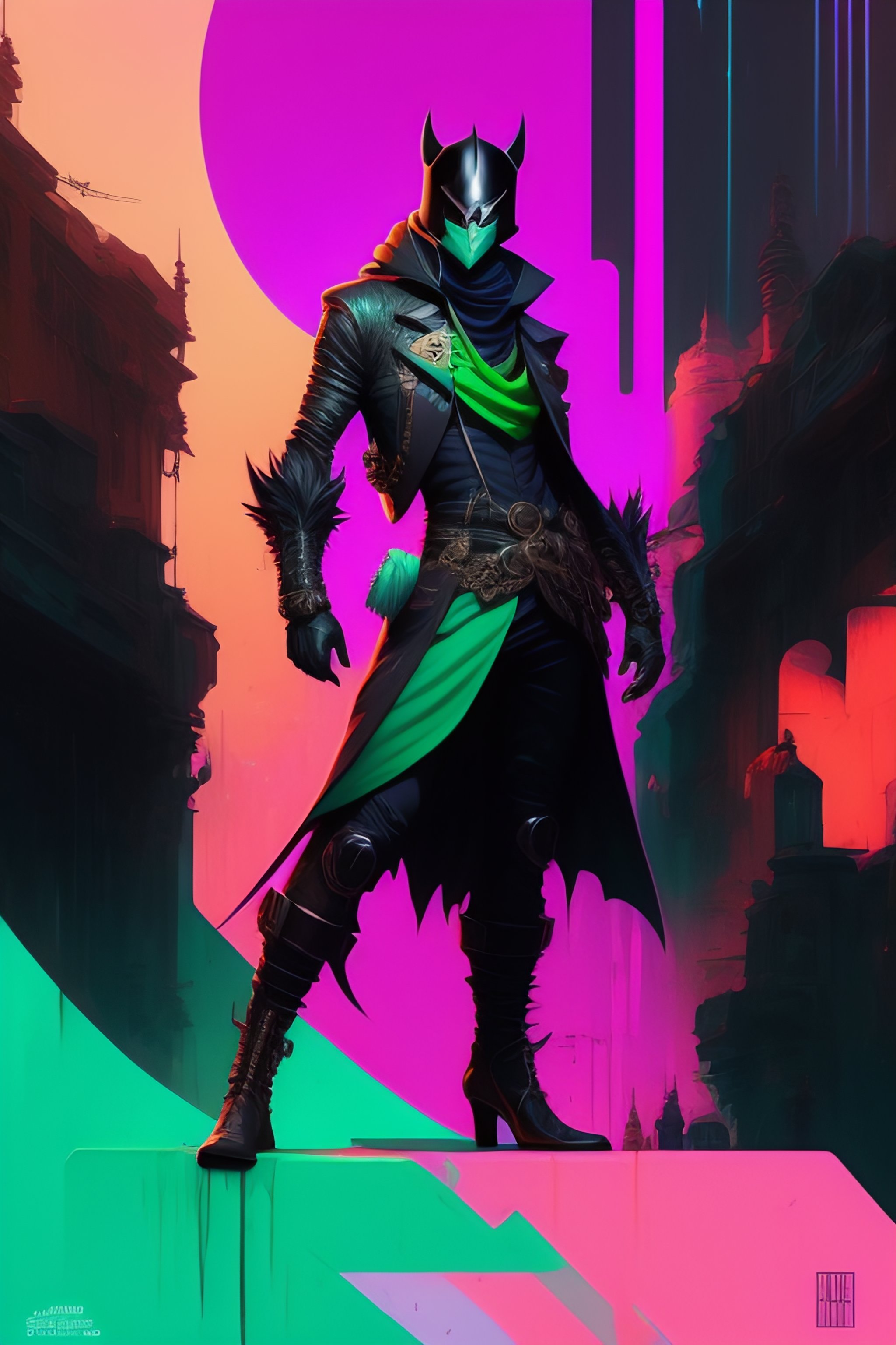 Lexica - Full body highly detailed portrait of a masked villain , by ...