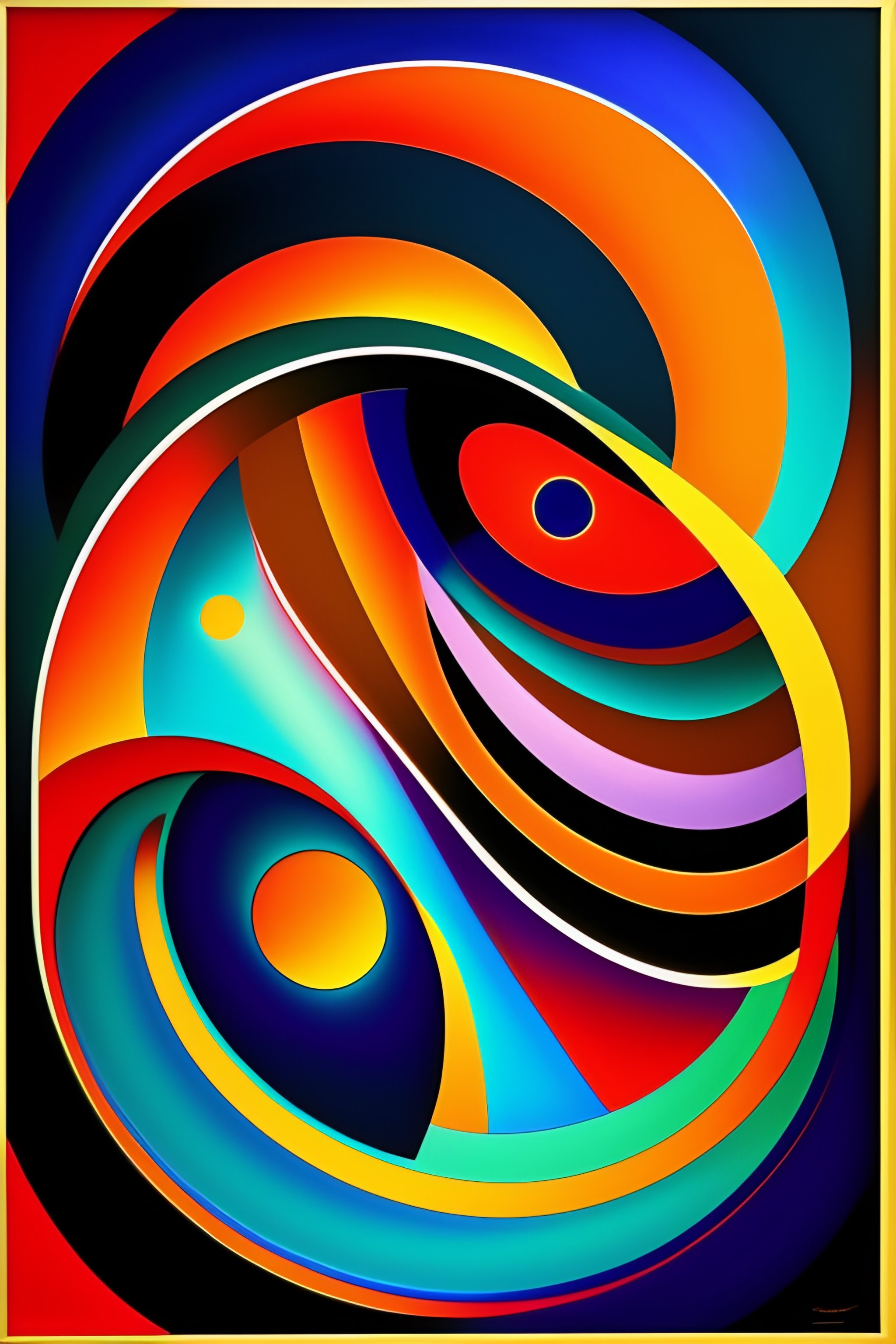 Lexica - Lines and circles kandinsky style