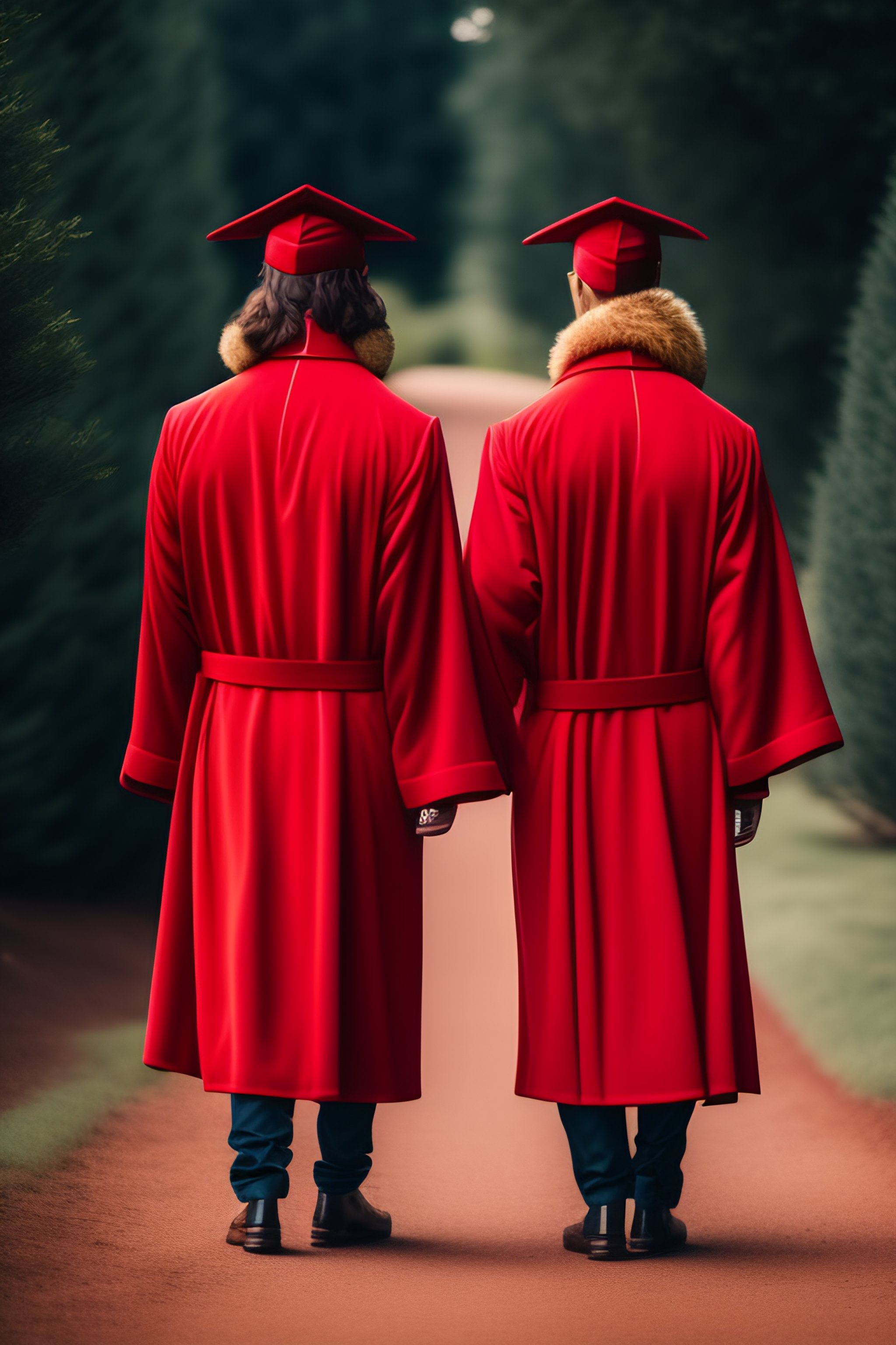 Lexica - Twins in local red robe